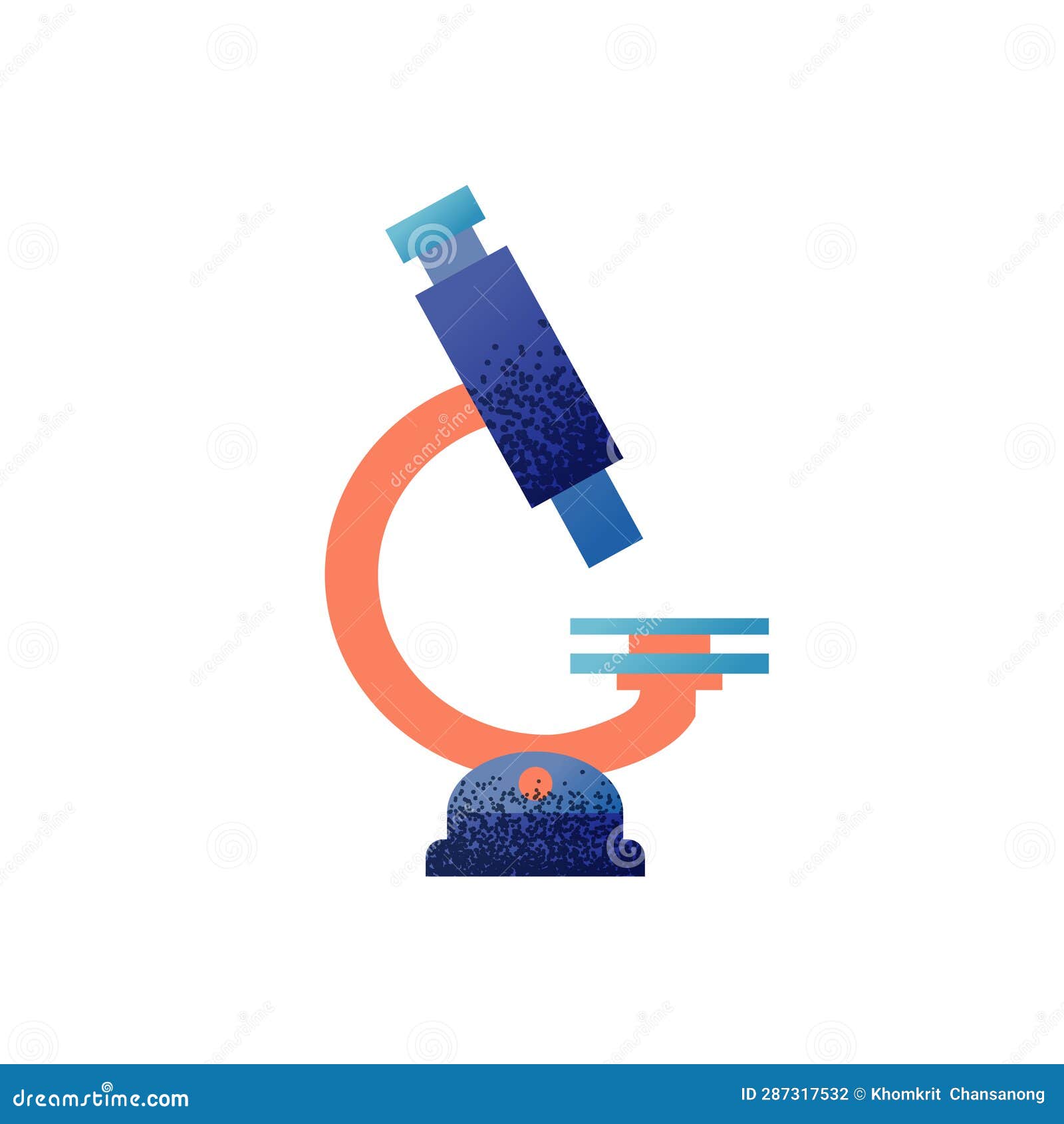 School Microscope Cartoon Icon Isolated Vector Illustration Stock ...
