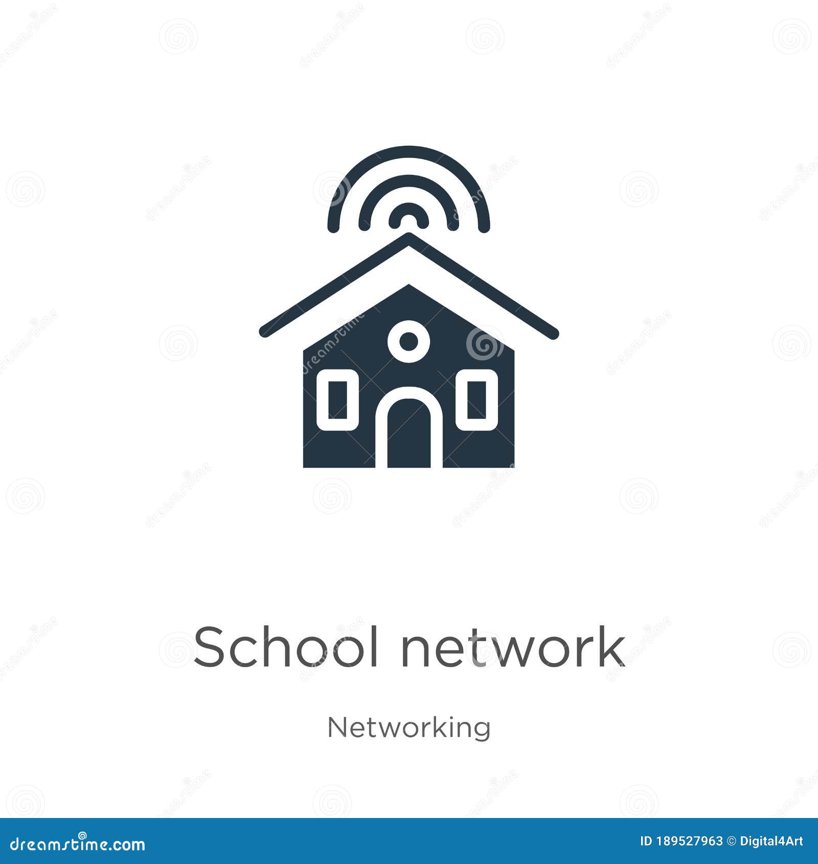 School Network Icon Vector. Trendy Flat School Network Icon from ...