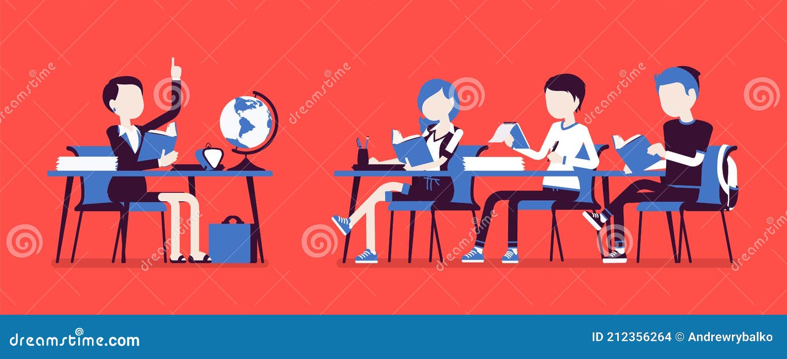 School normal behaviour stock vector. Illustration of positive - 212356264