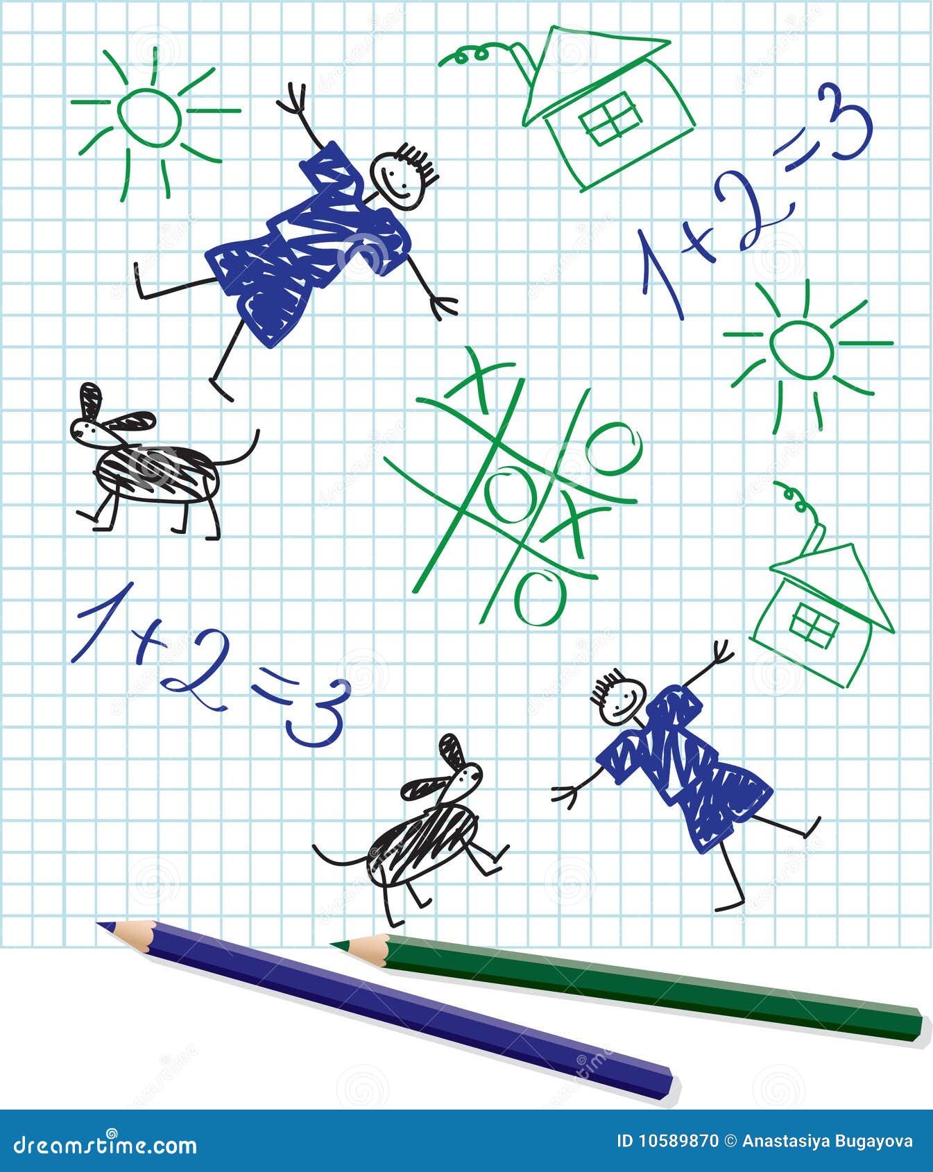 School Notebook Cover And Realistic Lined Paper Blank Size Reversal A5 ...