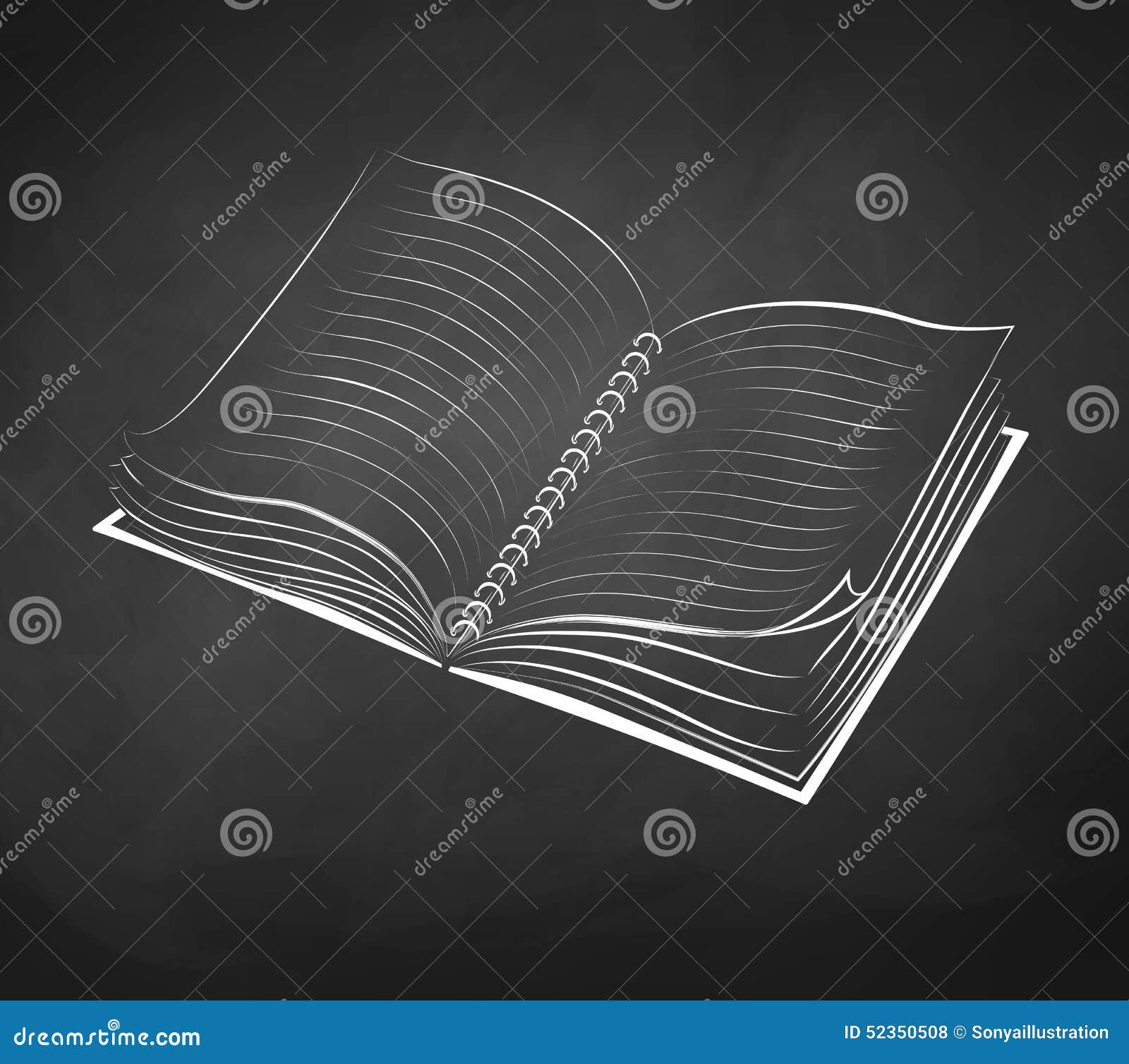 School notebook stock vector. Illustration of contour - 52350508