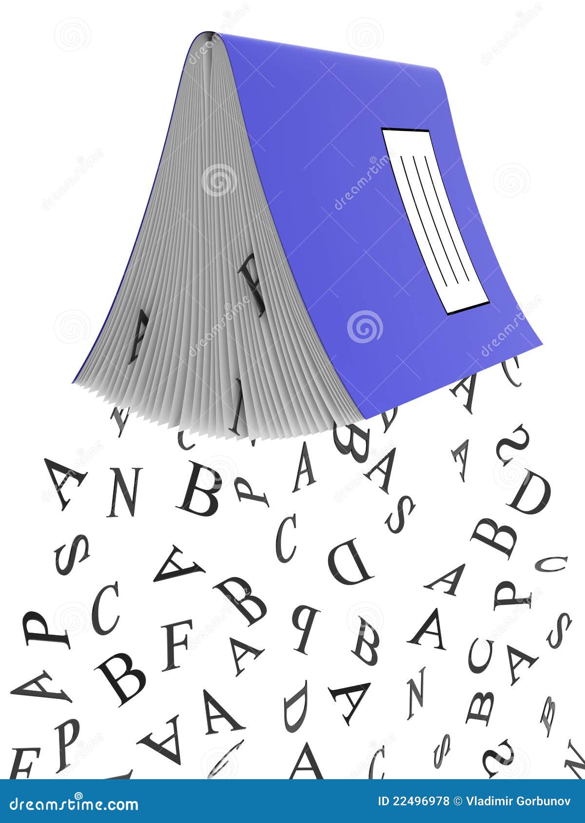 School Notebook with Falling Assessments Stock Illustration ...