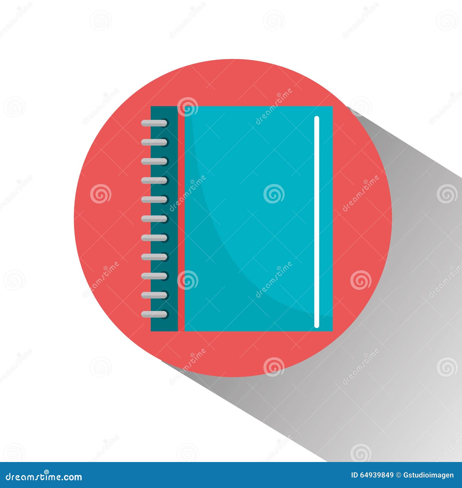 School notebook icon stock illustration. Illustration of book - 64939849