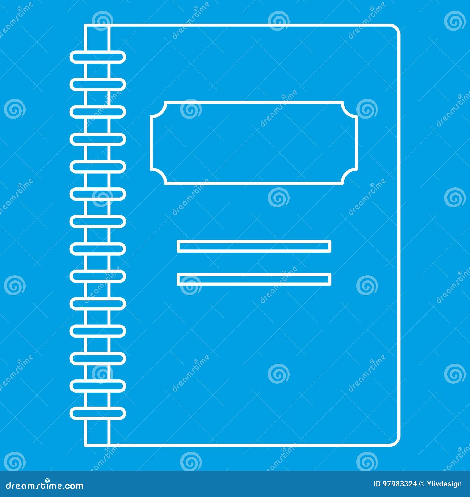 School Notebook Icon, Outline Style Stock Vector - Illustration of memo ... School Notebook Icon, Outline Style Stock Vector - Illustration of memo ...