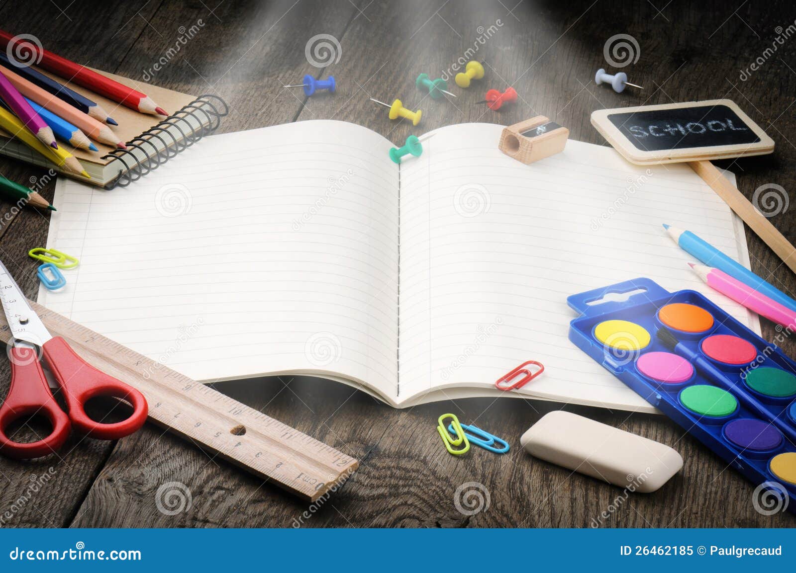 School Notebook In A Cage And Pen With A Mathematical Calculation. High ...