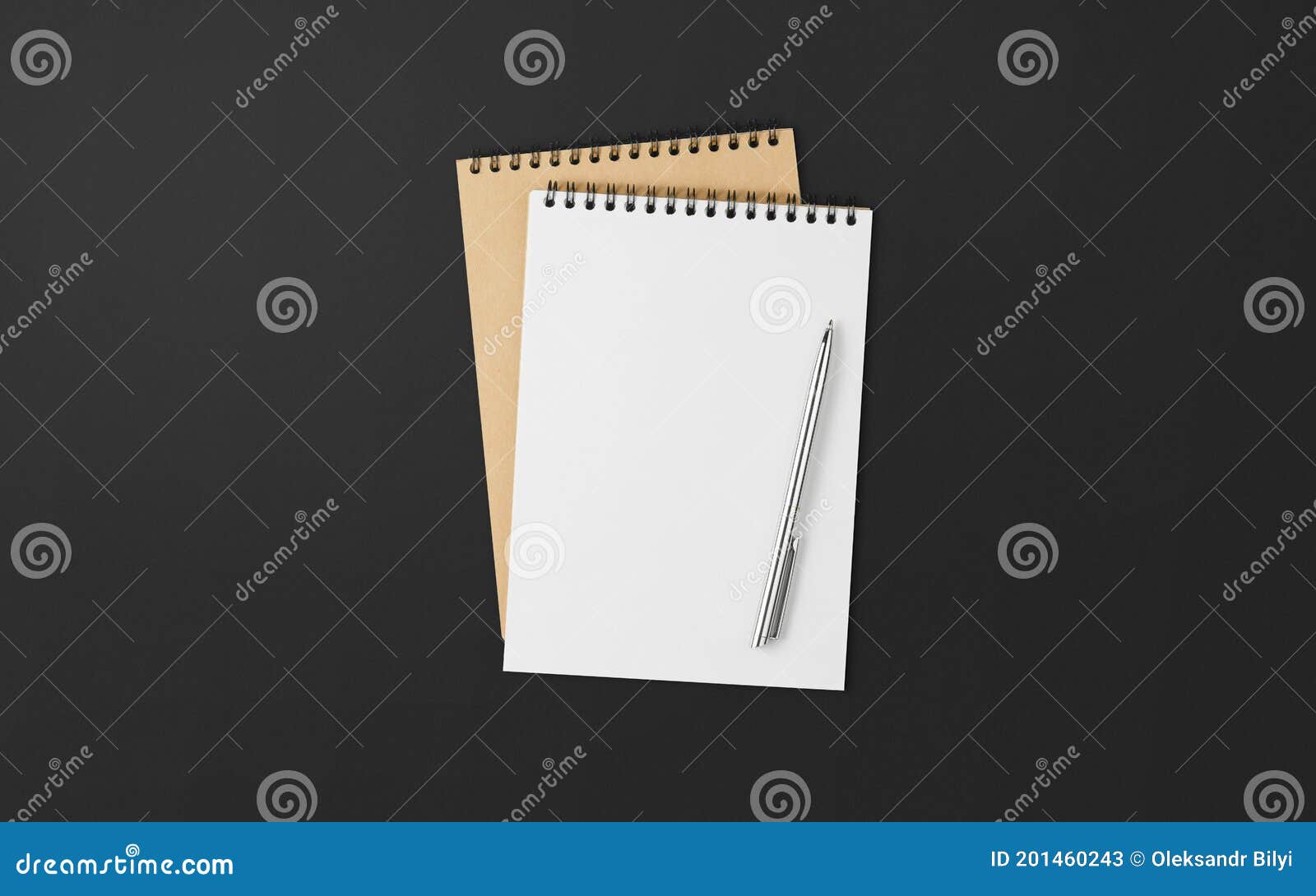School notebook with pen stock image. Image of diary - 201460243