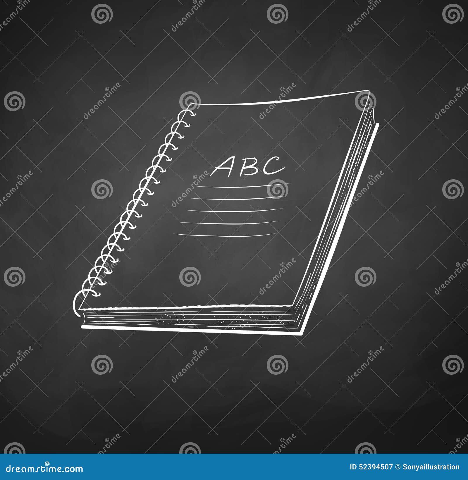 School notebook stock vector. Illustration of document - 52394507
