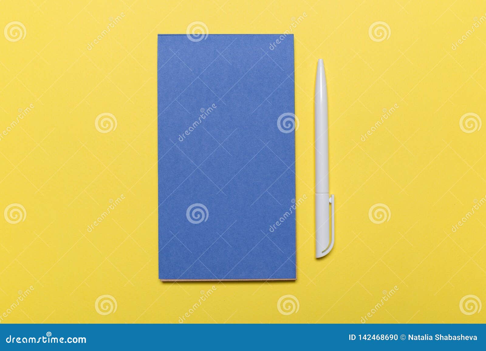 School Notebook on a Yellow Background Stock Photo - Image of business ...
