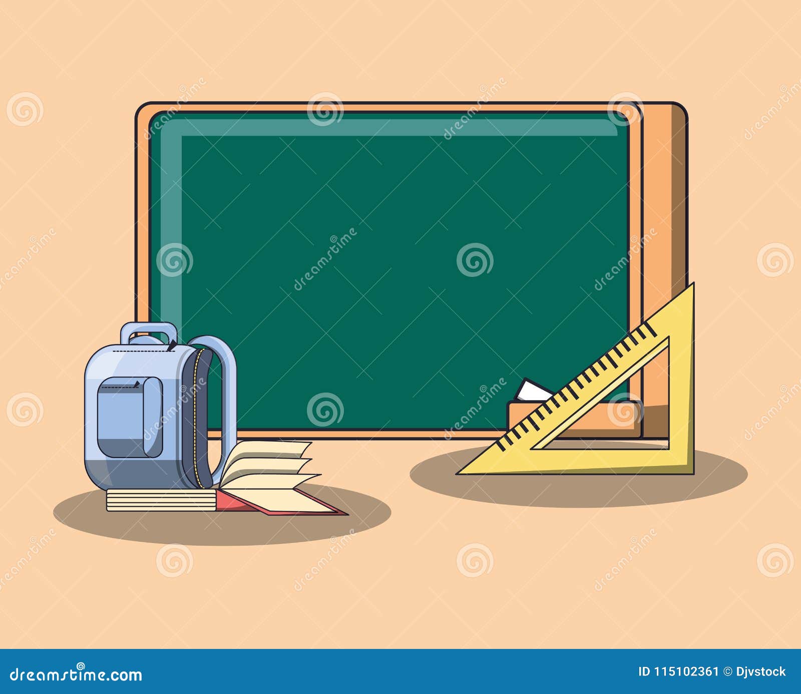 School objects design stock vector. Illustration of learning - 115102361