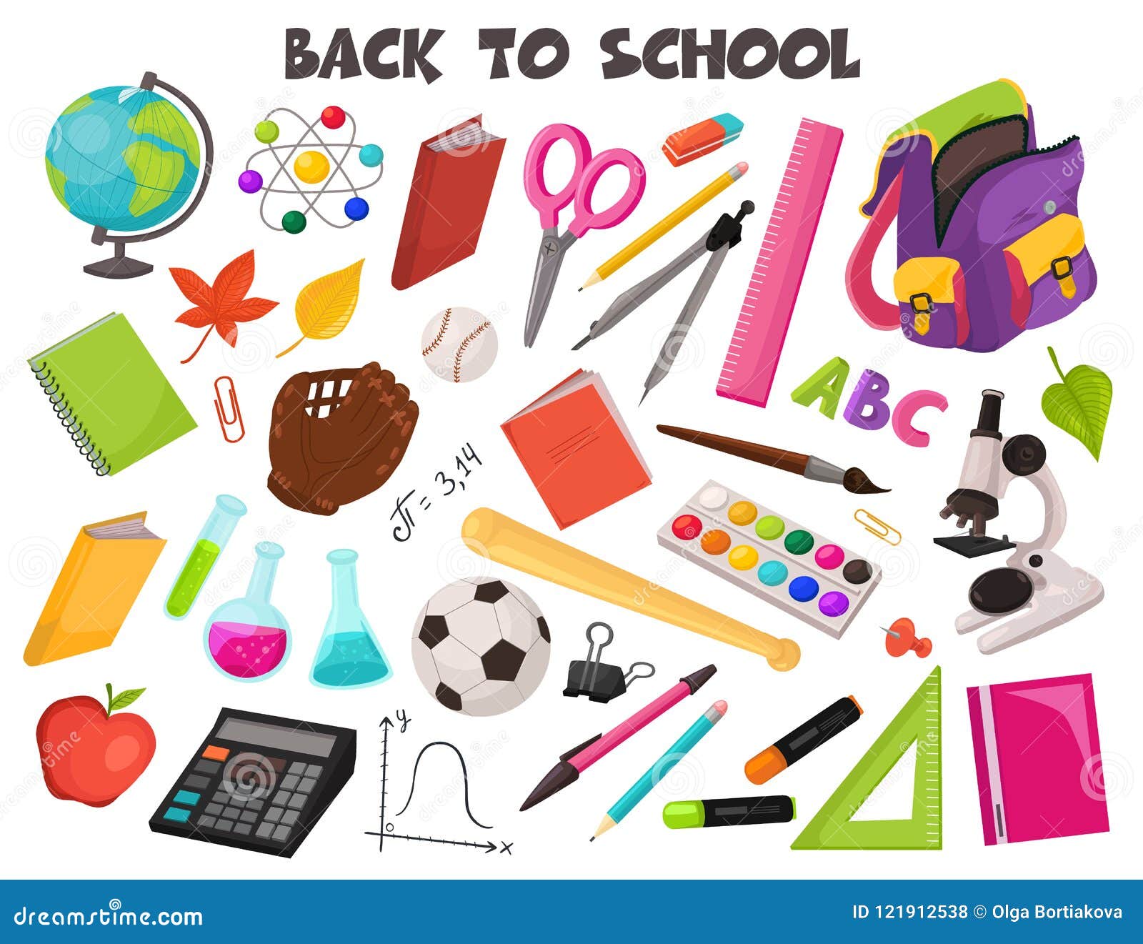 School Objects Stock Illustrations – 31,440 School Objects Stock ...