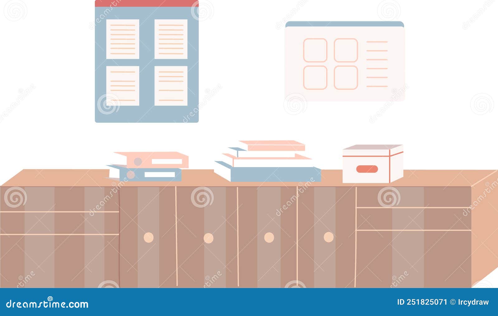 School and Office stock vector. Illustration of place - 251825071