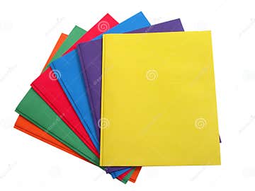 School & Office: Stack of Multi Colored Folders Stock Image - Image of ...