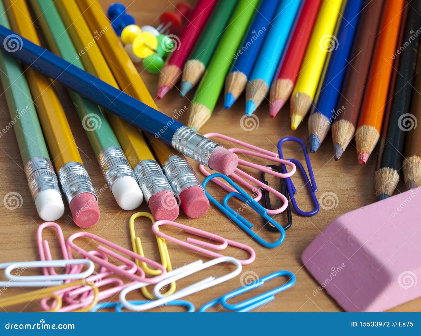 School office supplies stock photo. Image of learning - 15533972