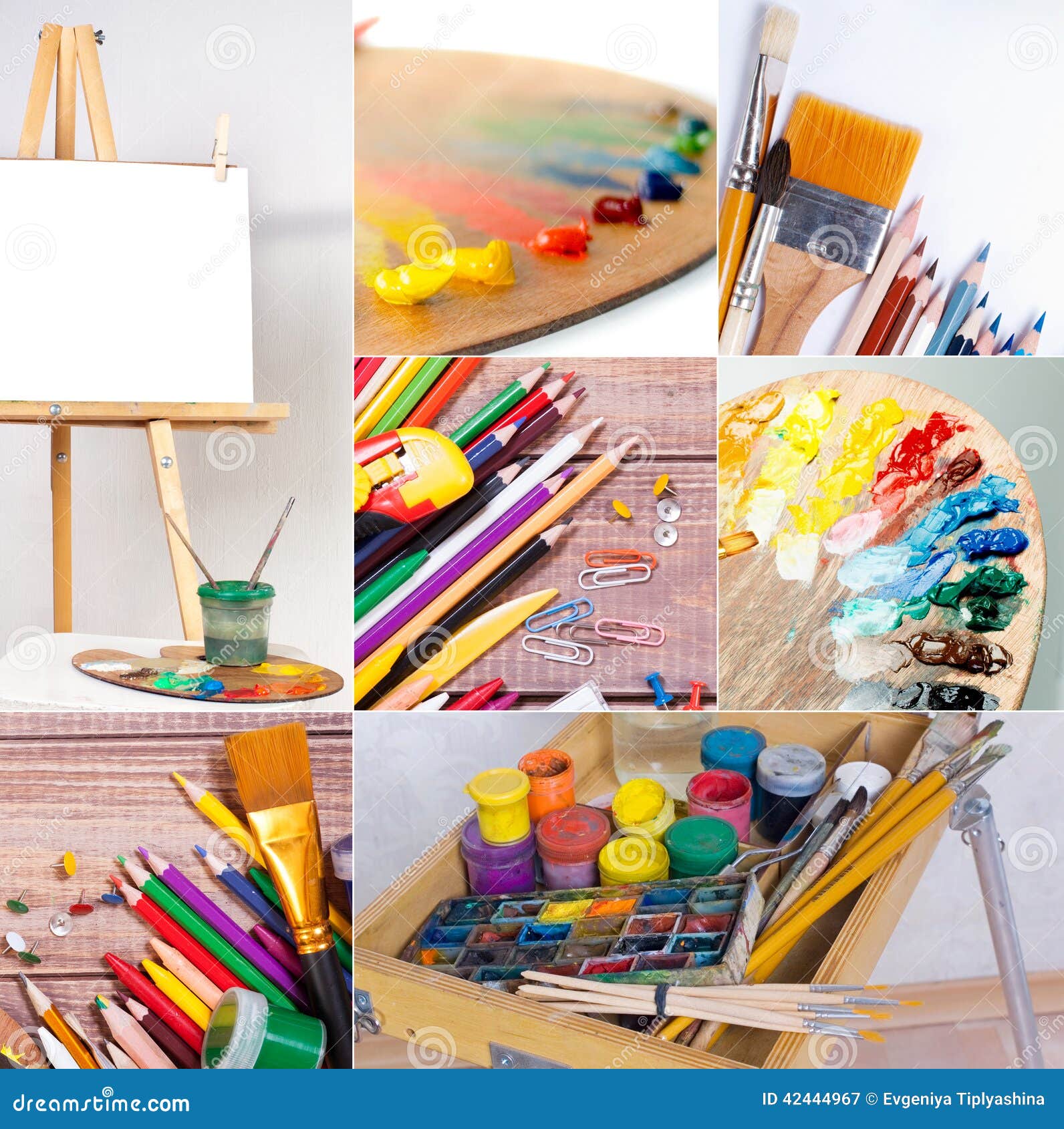 School and Office Supplies Collection Stock Image - Image of notebook ...