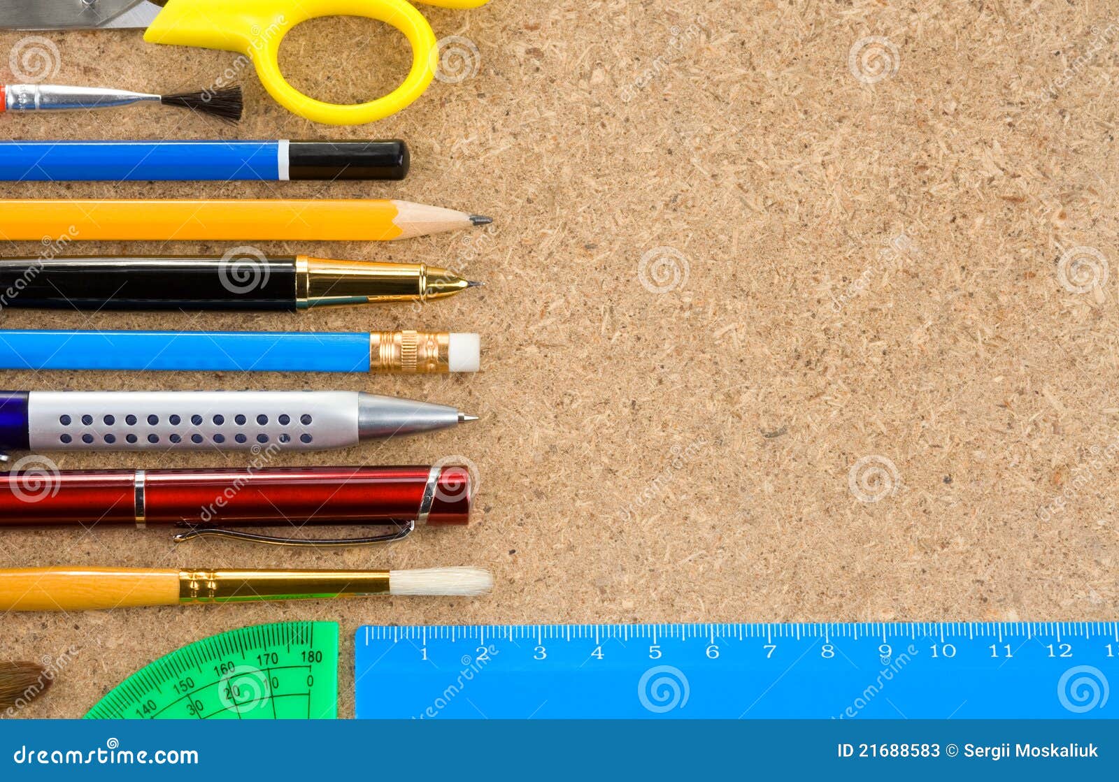 School and office tools stock image. Image of document - 21688583
