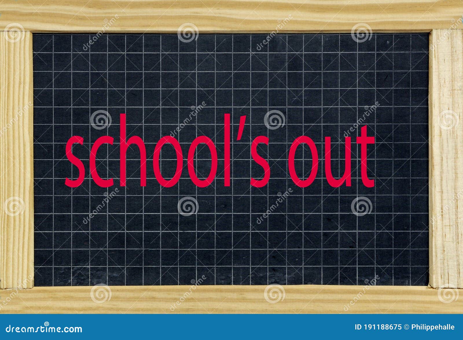 School is Out Written on a Chalkboard Stock Image - Image of chalkboard ...