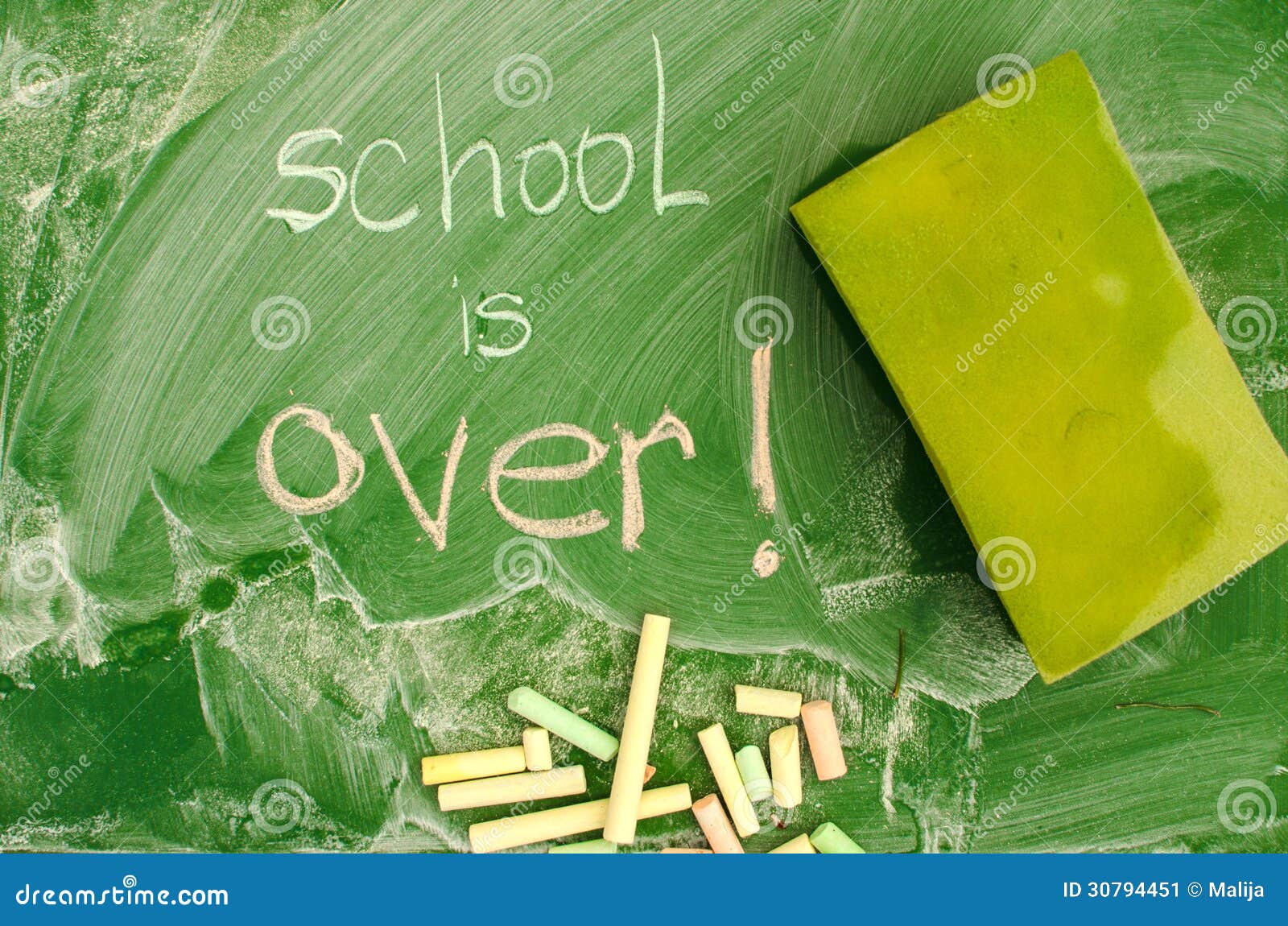 School is over stock image. Image of blackboard, primary - 30794451