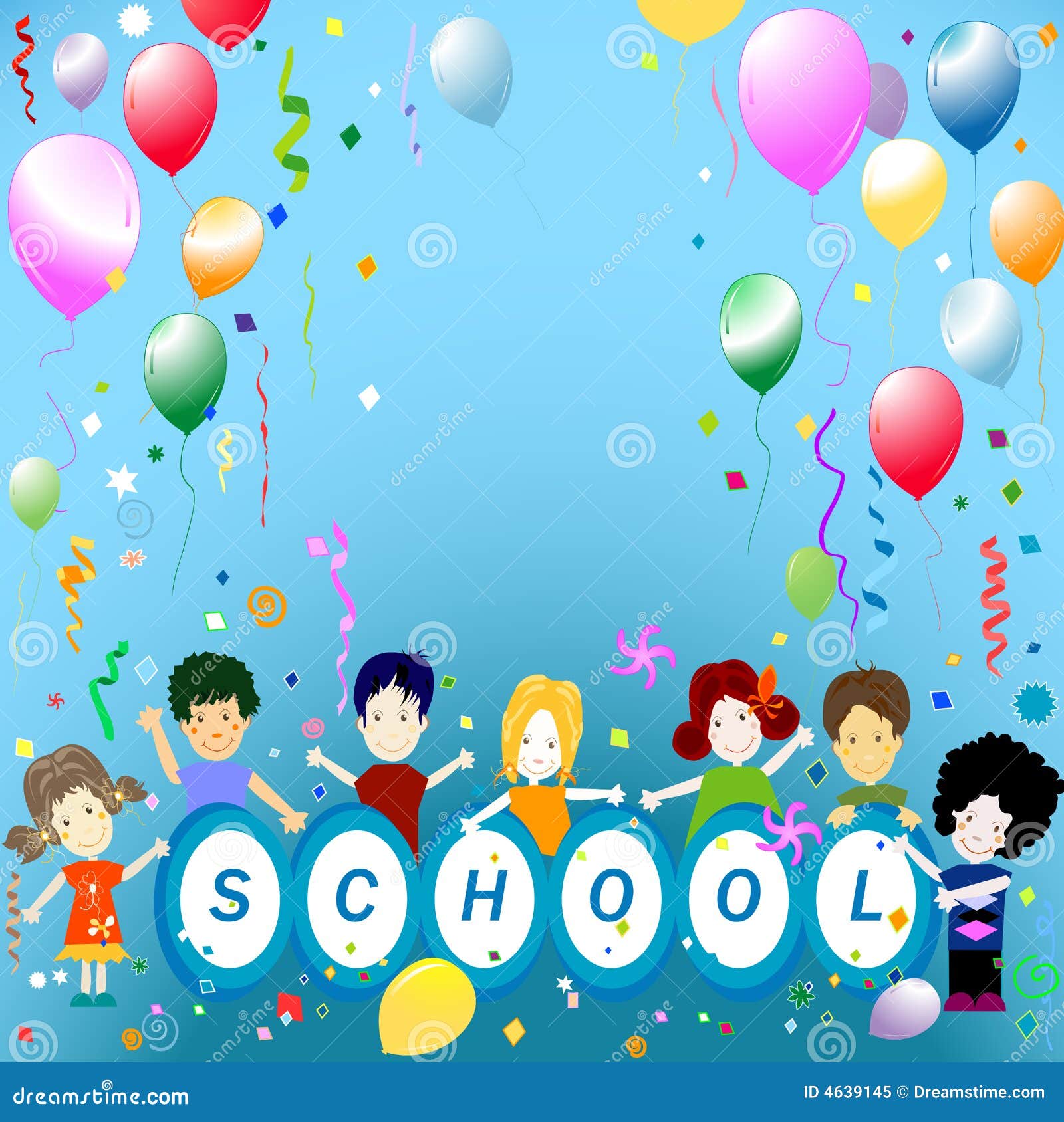 School party stock vector. Illustration of cute, illustration - 4639145
