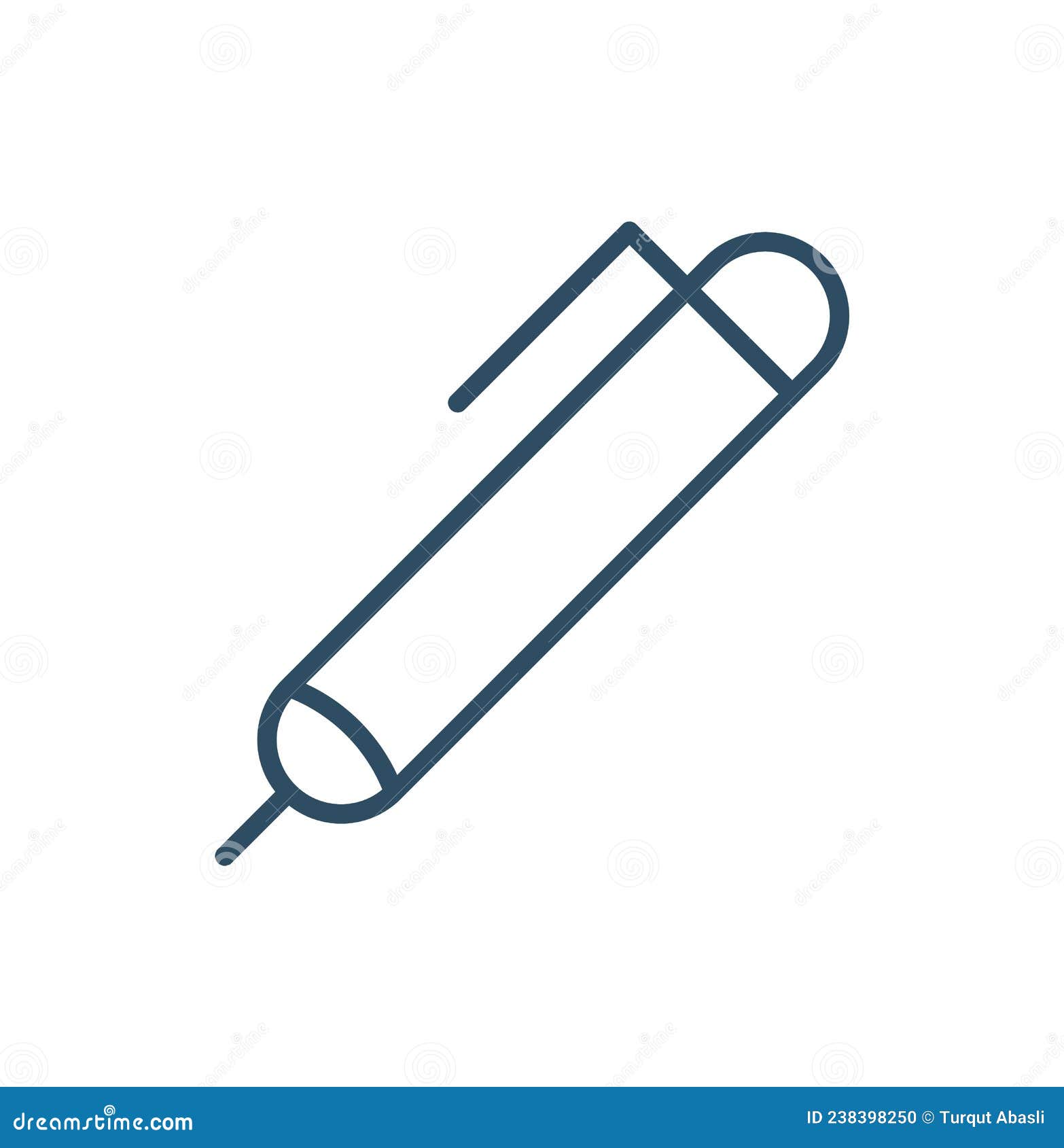 School Pen - vector icon stock vector. Illustration of object - 238398250