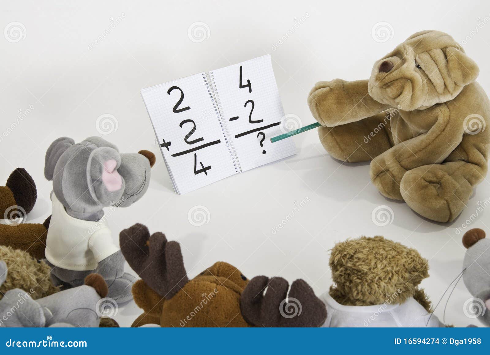 School plushies stock photo. Image of mathematical, teaching - 16594274