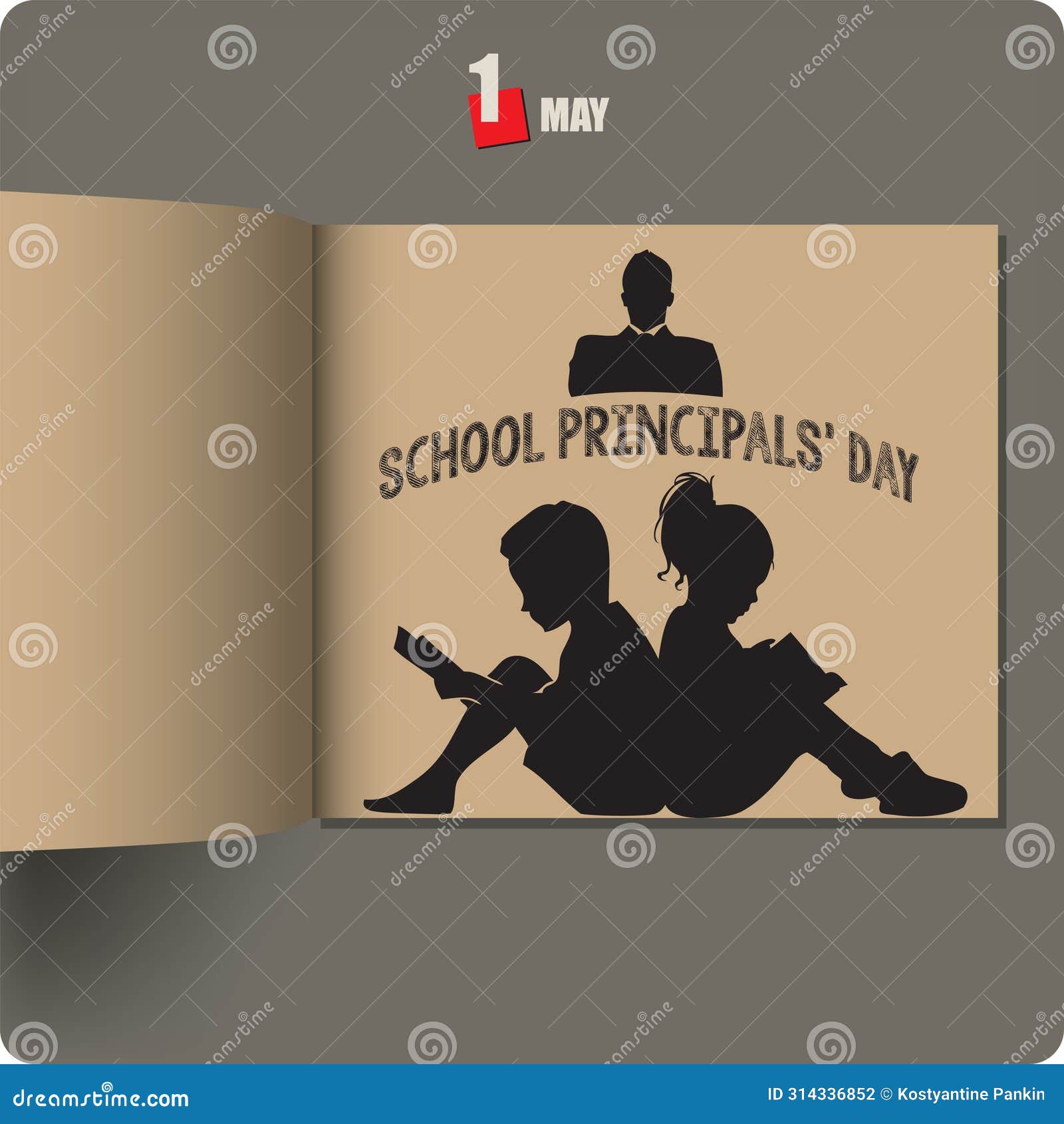 School Principals, Dean Or Boss Office Furniture Vector Illustration ...