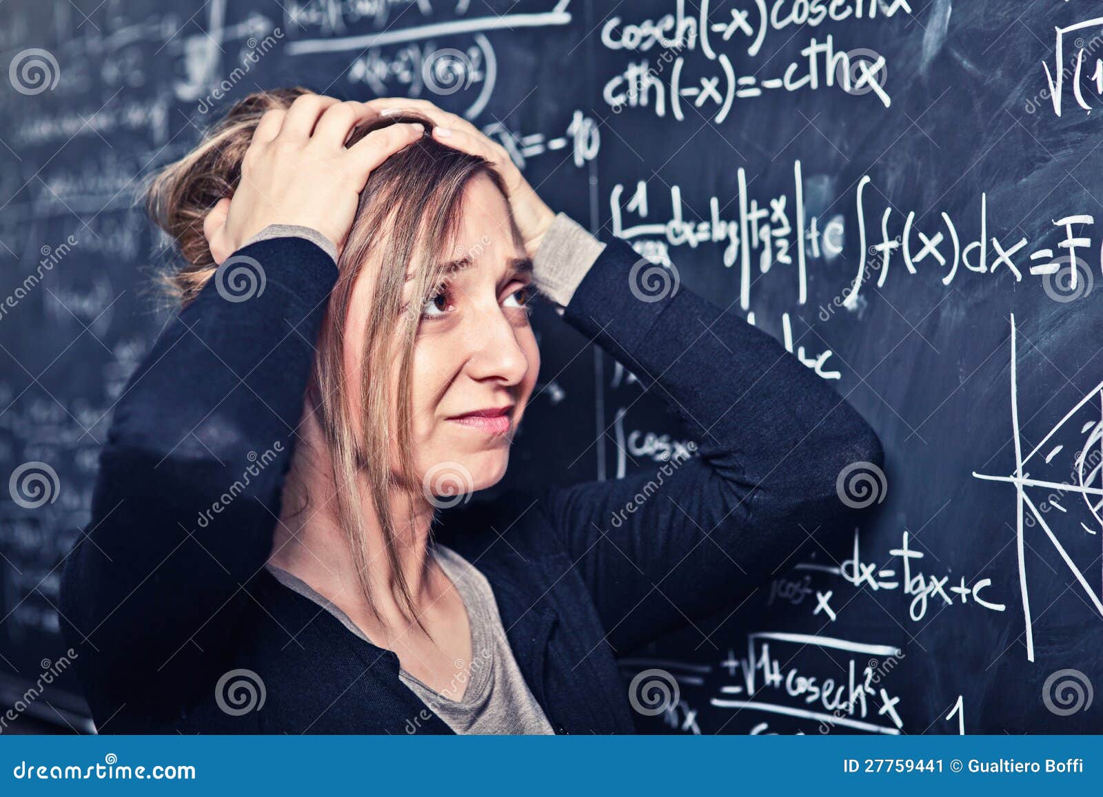 School problem stock image. Image of casual, study, desperate - 27759441