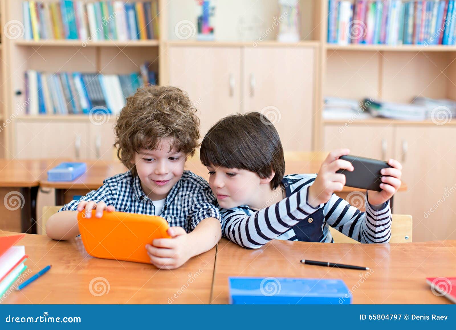 At school stock image. Image of sitting, phone, teaching - 65804797
