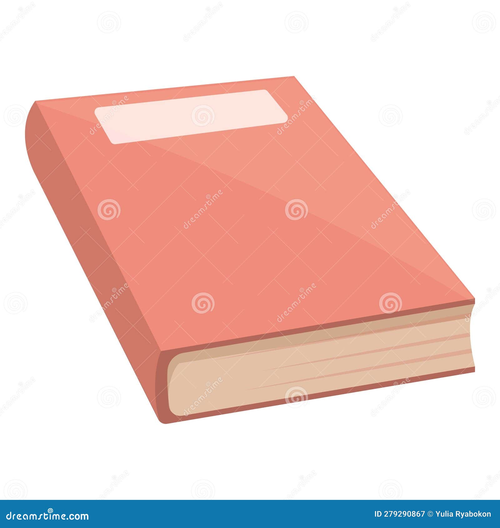 School Red Book Icon Cartoon Vector. Paper Education Stock Vector ...