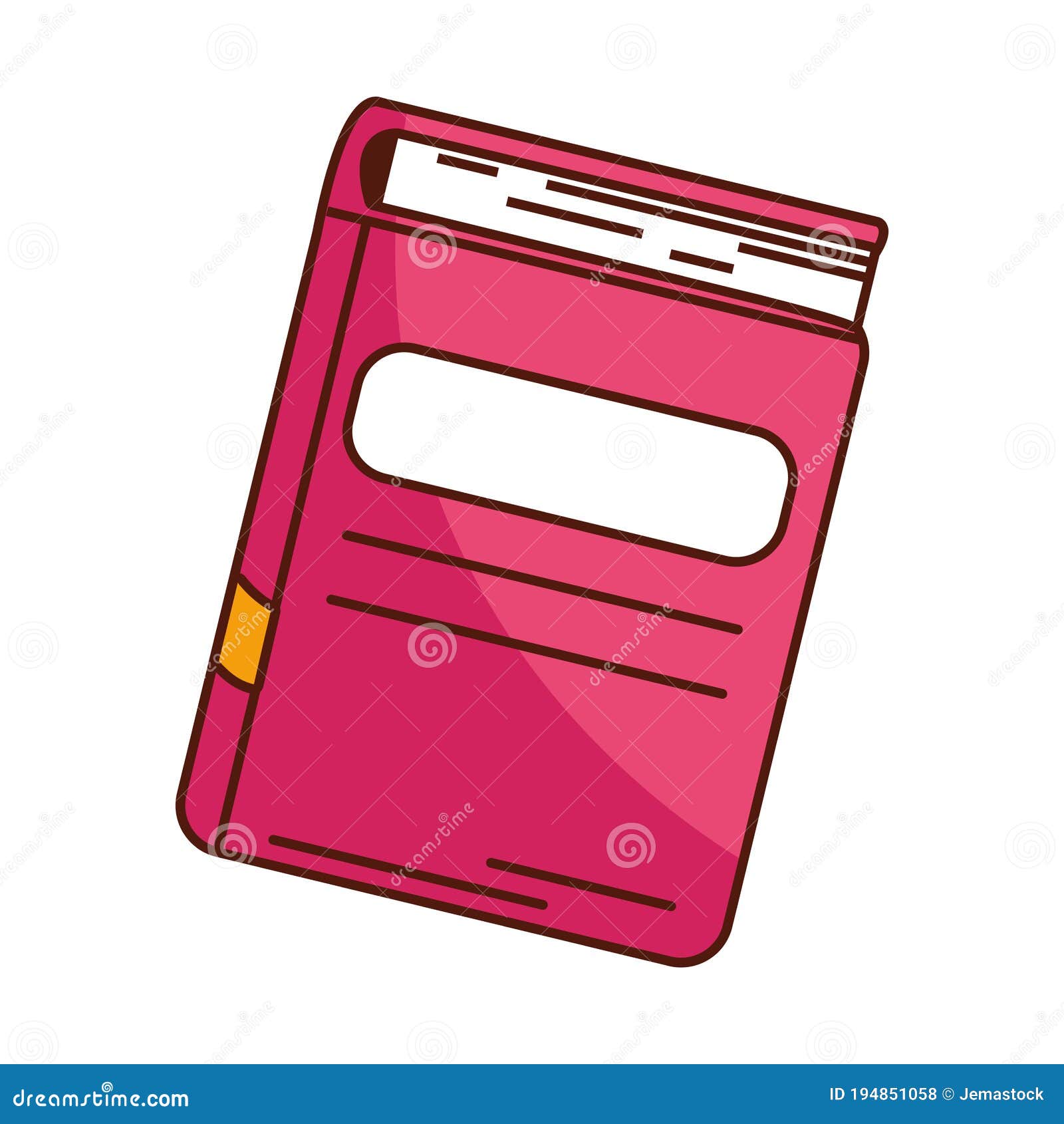 School Red Notebook Vector Design Stock Vector - Illustration of study ...