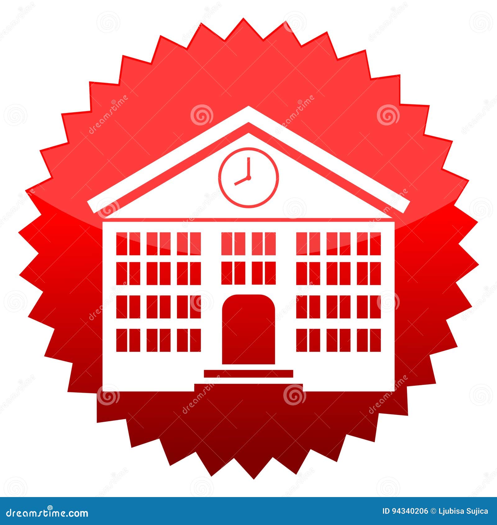 School, Red sun sign stock illustration. Illustration of america - 94340206