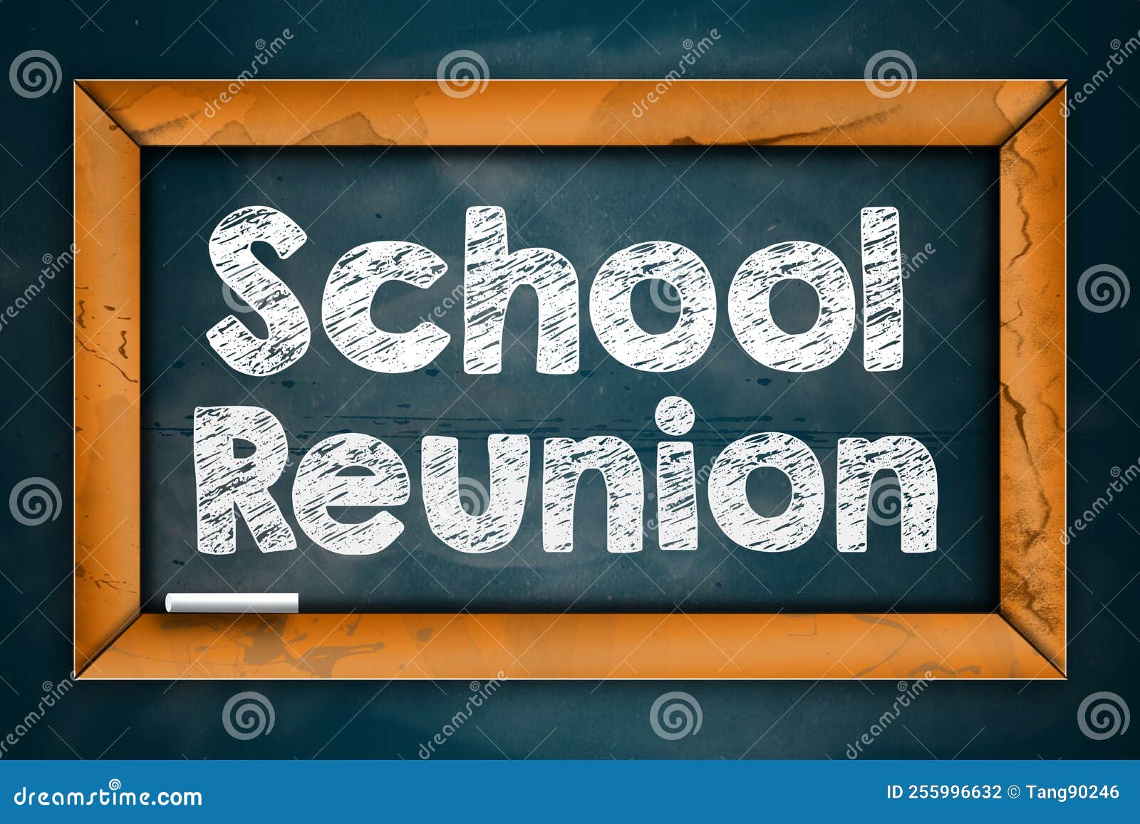 REUNION. Concept With People, Letters And Icons. Flat Vector ...