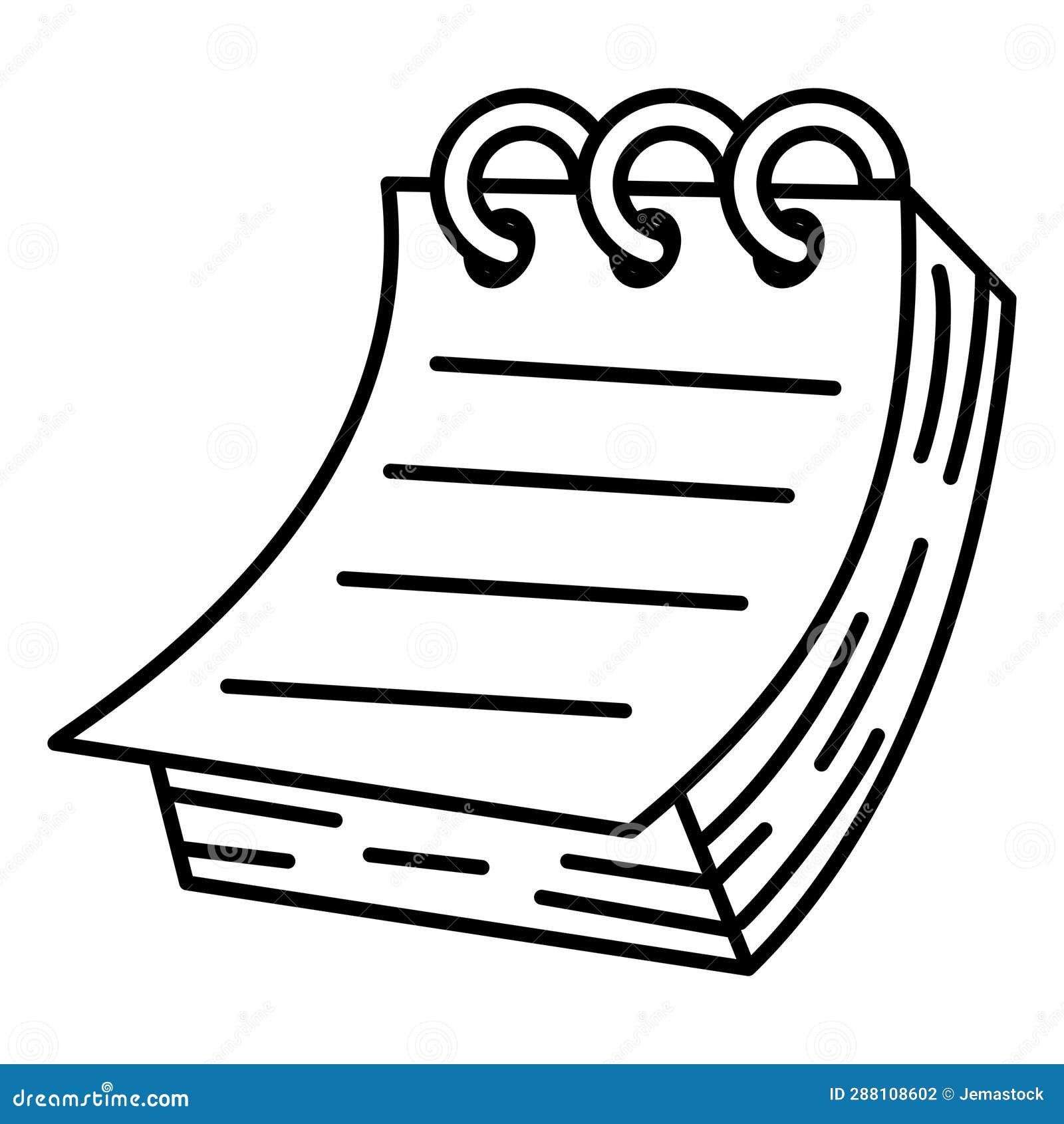 School ringed book stock illustration. Illustration of business - 288108602