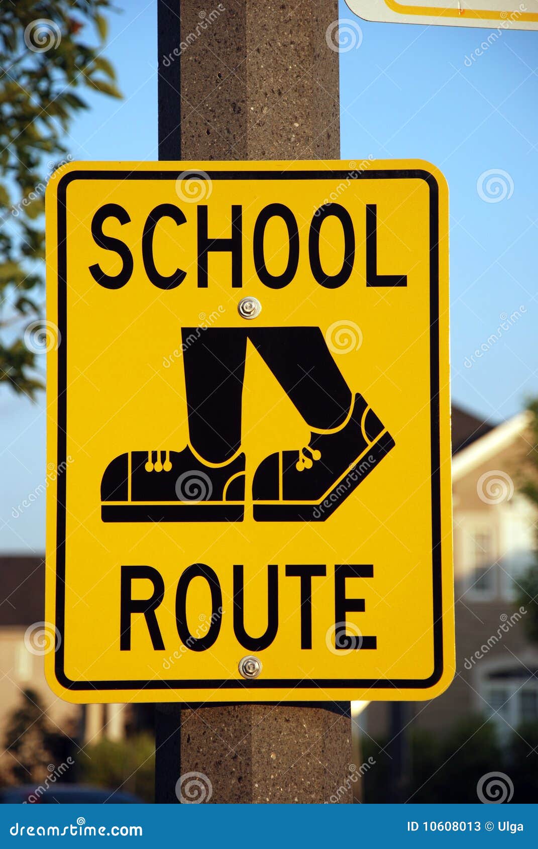School route road sign stock image. Image of ride, road - 10608013