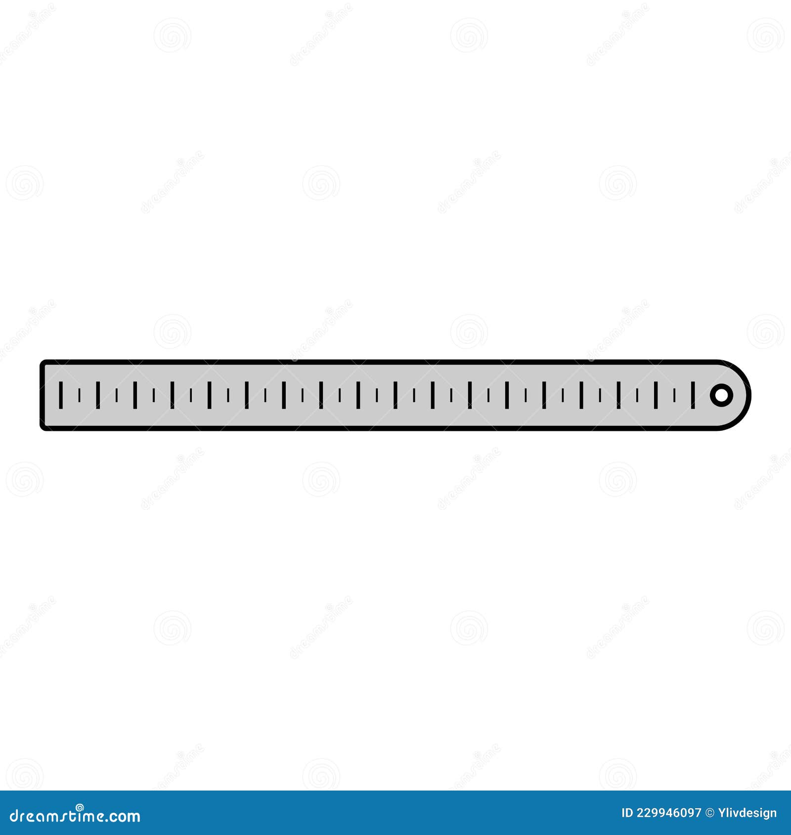 School Ruler Icon Color Outline Vector Stock Vector - Illustration of ...