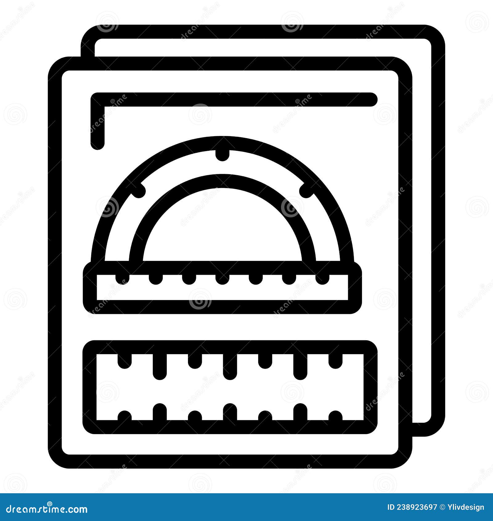 Homework Ruler Assignment Lesson Project For School Stock Image ...