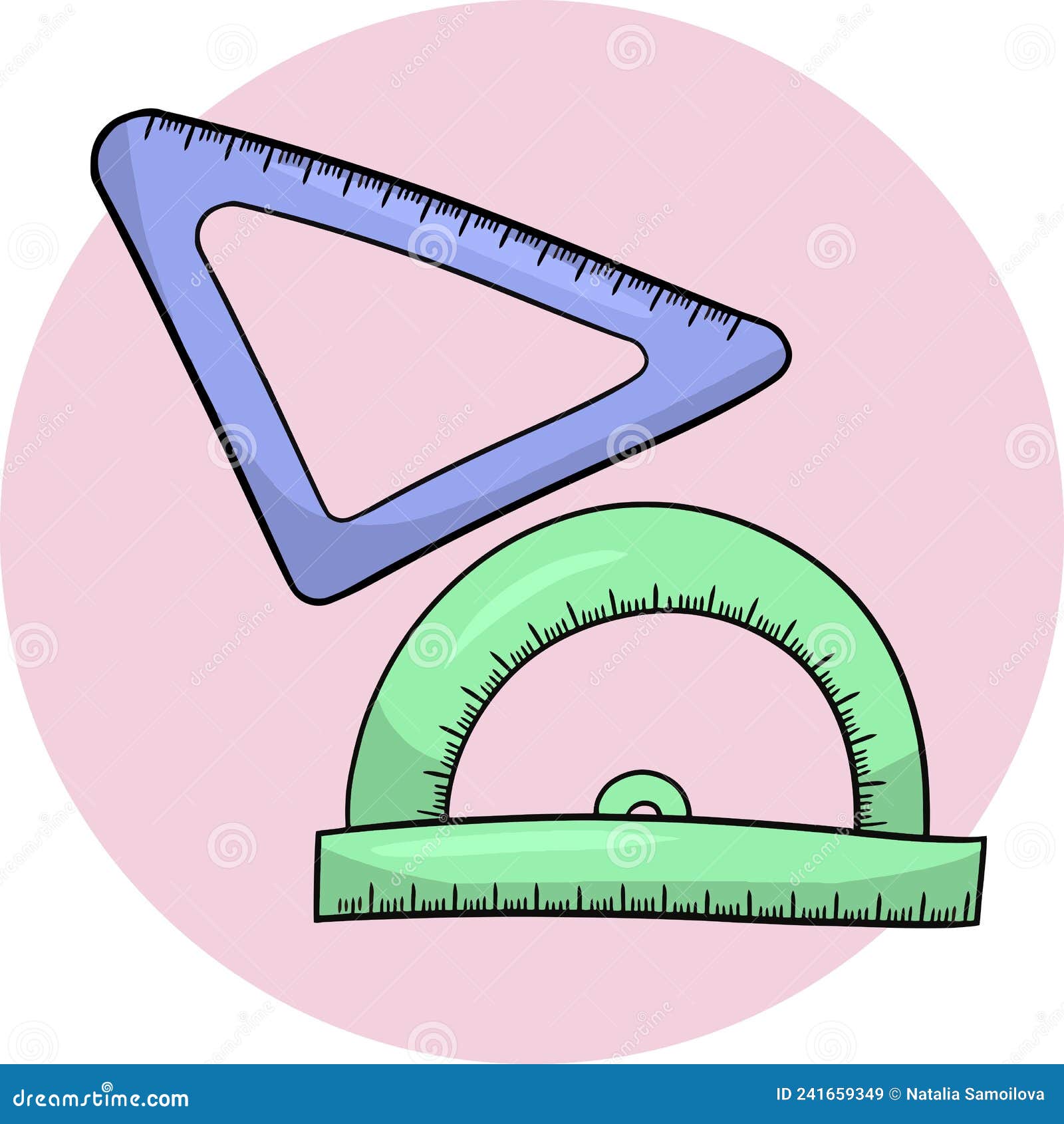 Rulers And Protractor Vector Illustration | CartoonDealer.com #104244962