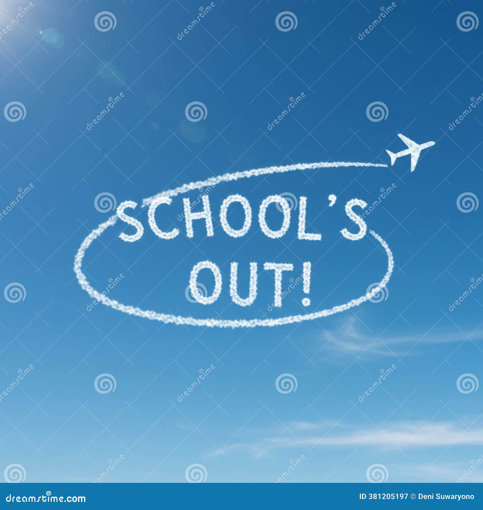 Airplane With Contrail Cartoon Vector | CartoonDealer.com #107144605