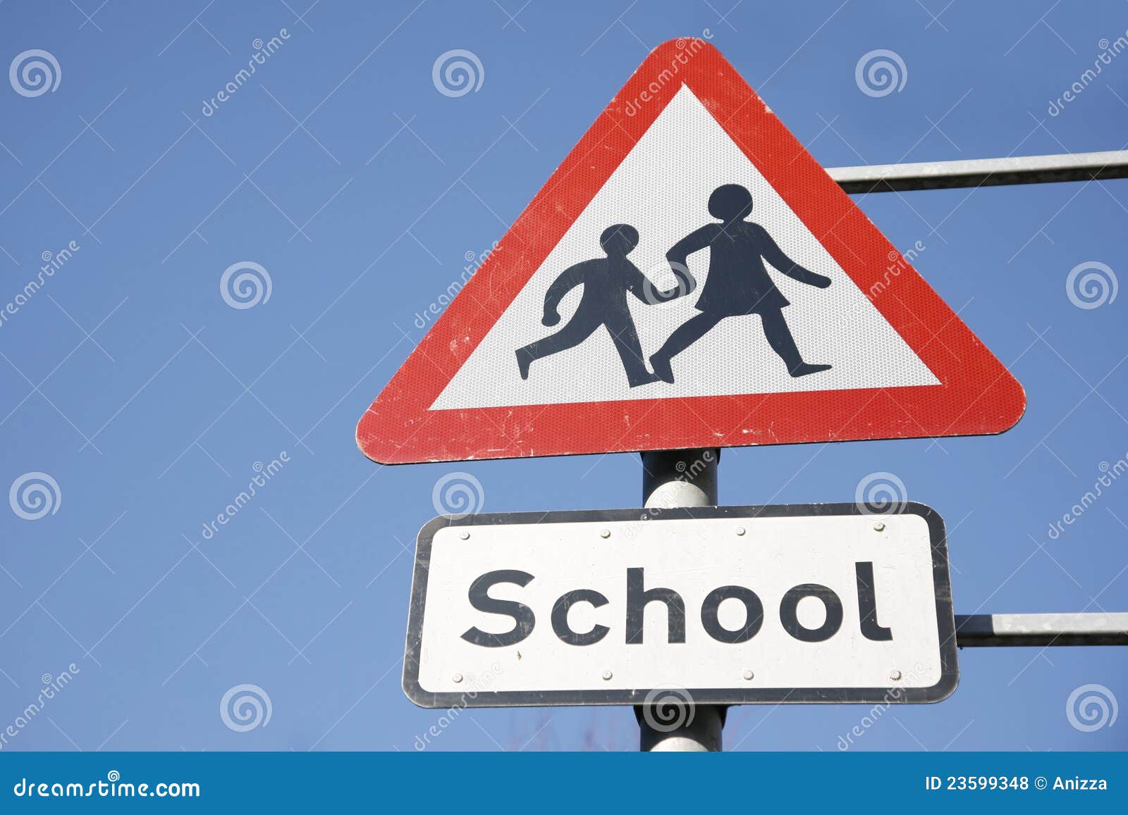 School Safety Sign Royalty-Free Stock Photography | CartoonDealer.com ...