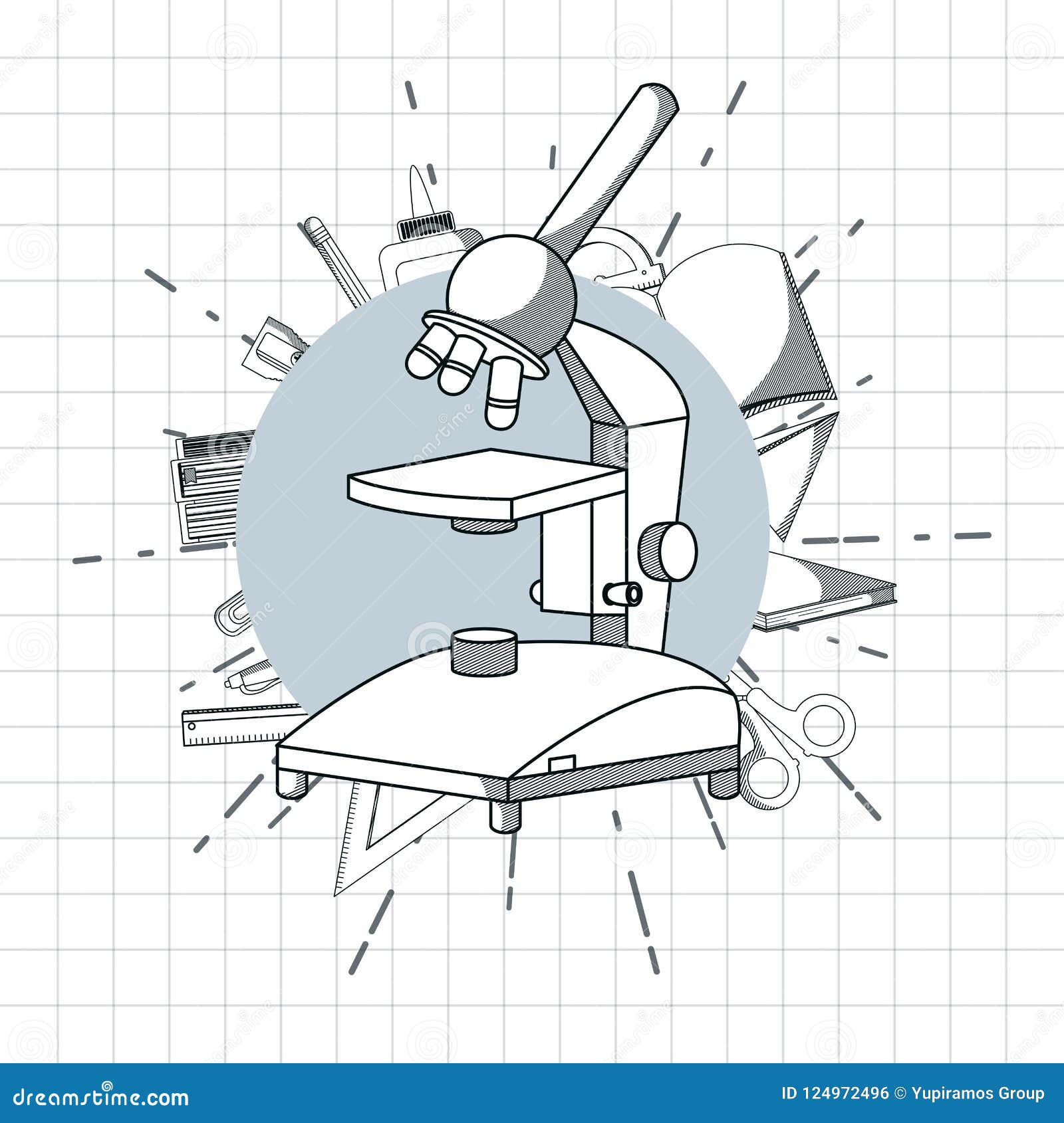 School science tool stock vector. Illustration of notebook - 124972496