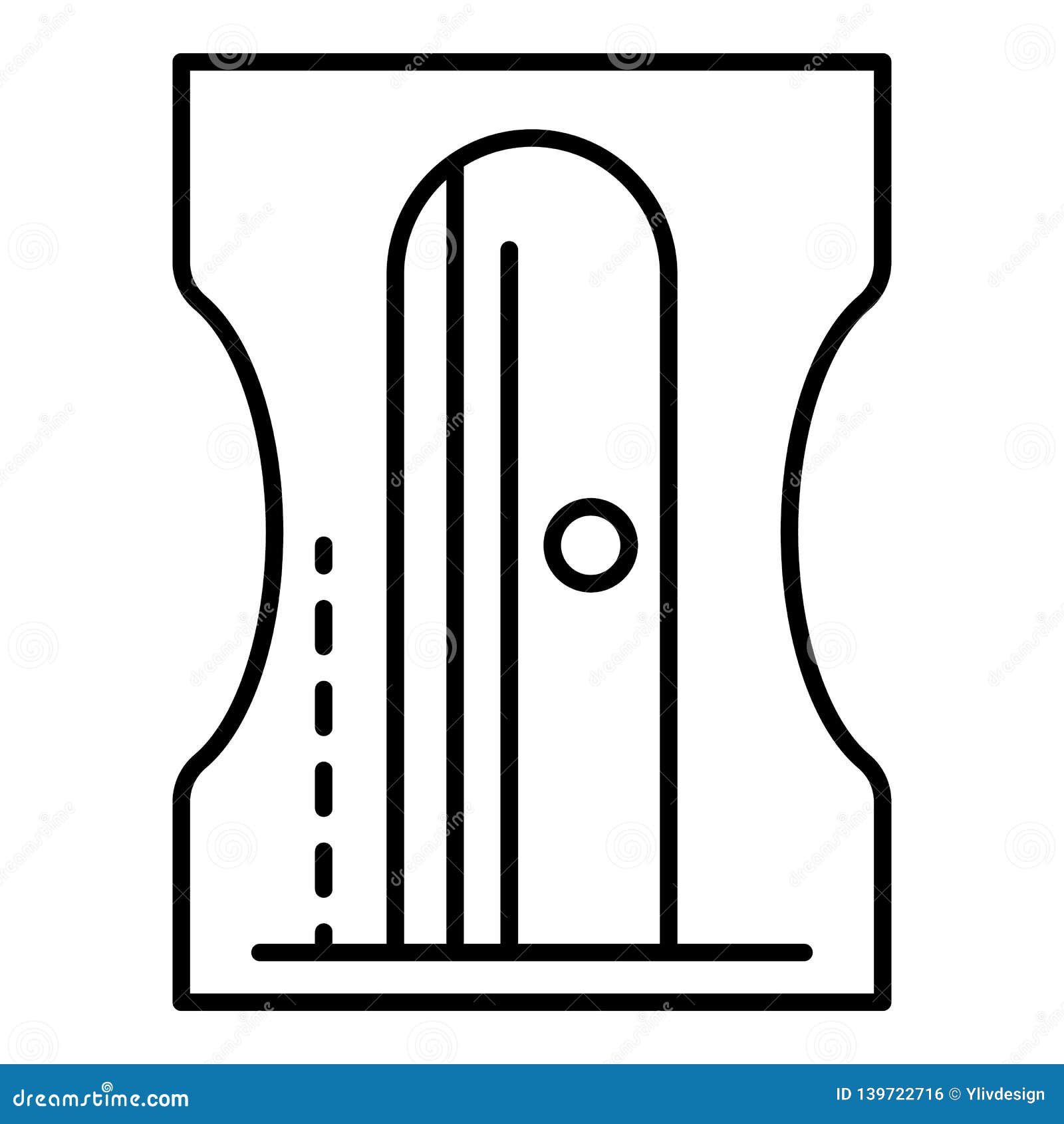 School Sharpener Cartoon Character Holding A Pencil | CartoonDealer.com ...