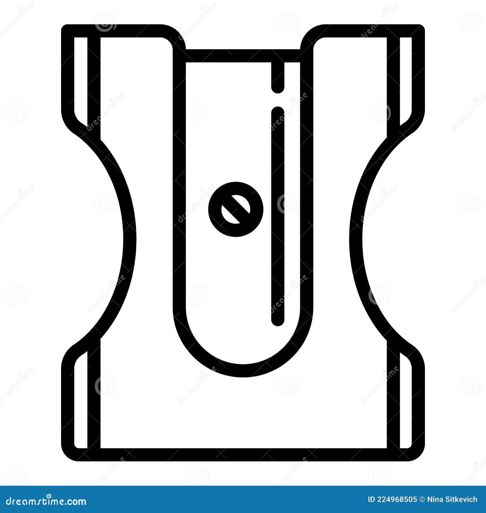 School Sharpener Icon, Outline Style Stock Vector - Illustration of ...