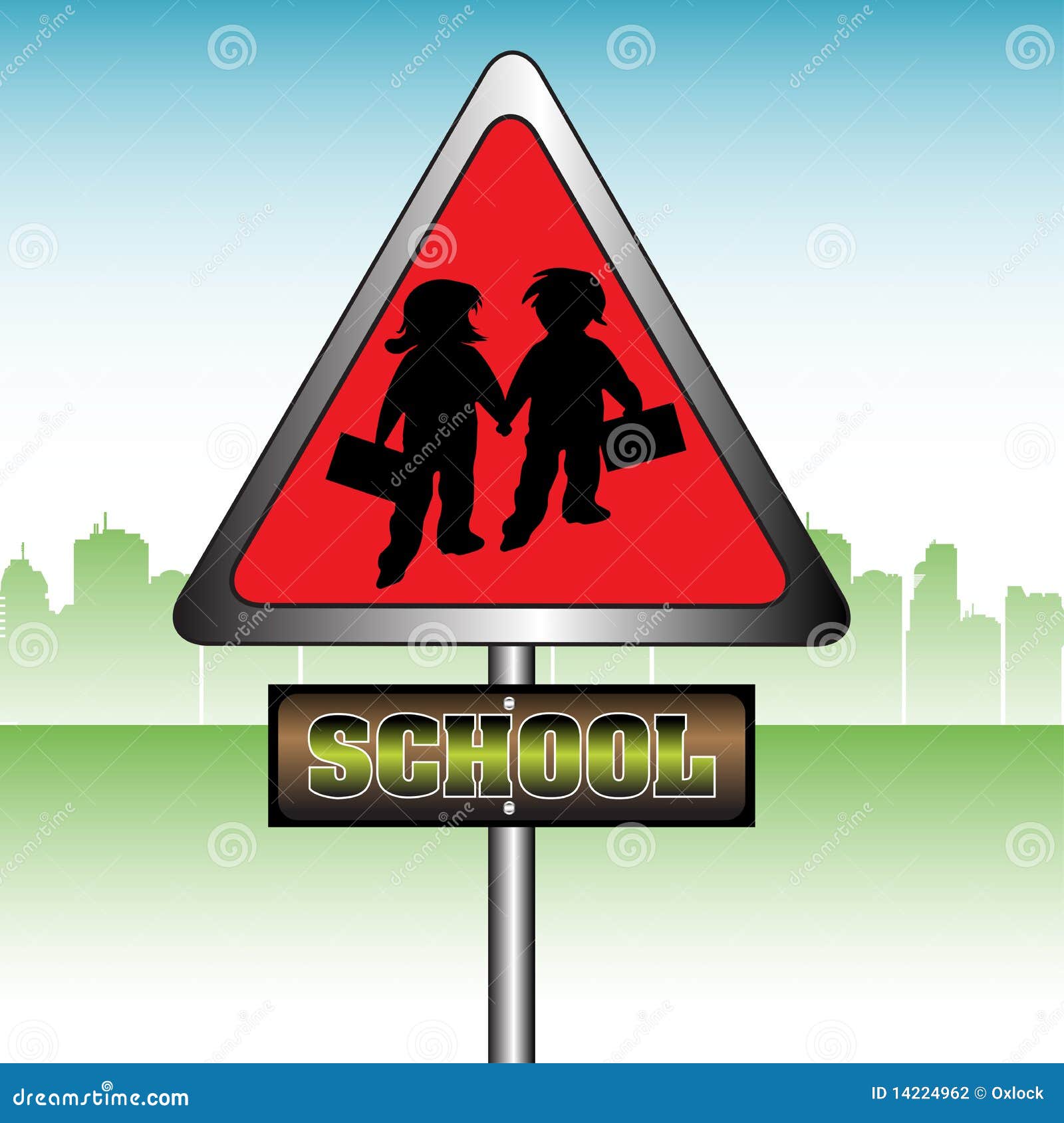 School sign stock vector. Illustration of elements, school - 14224962