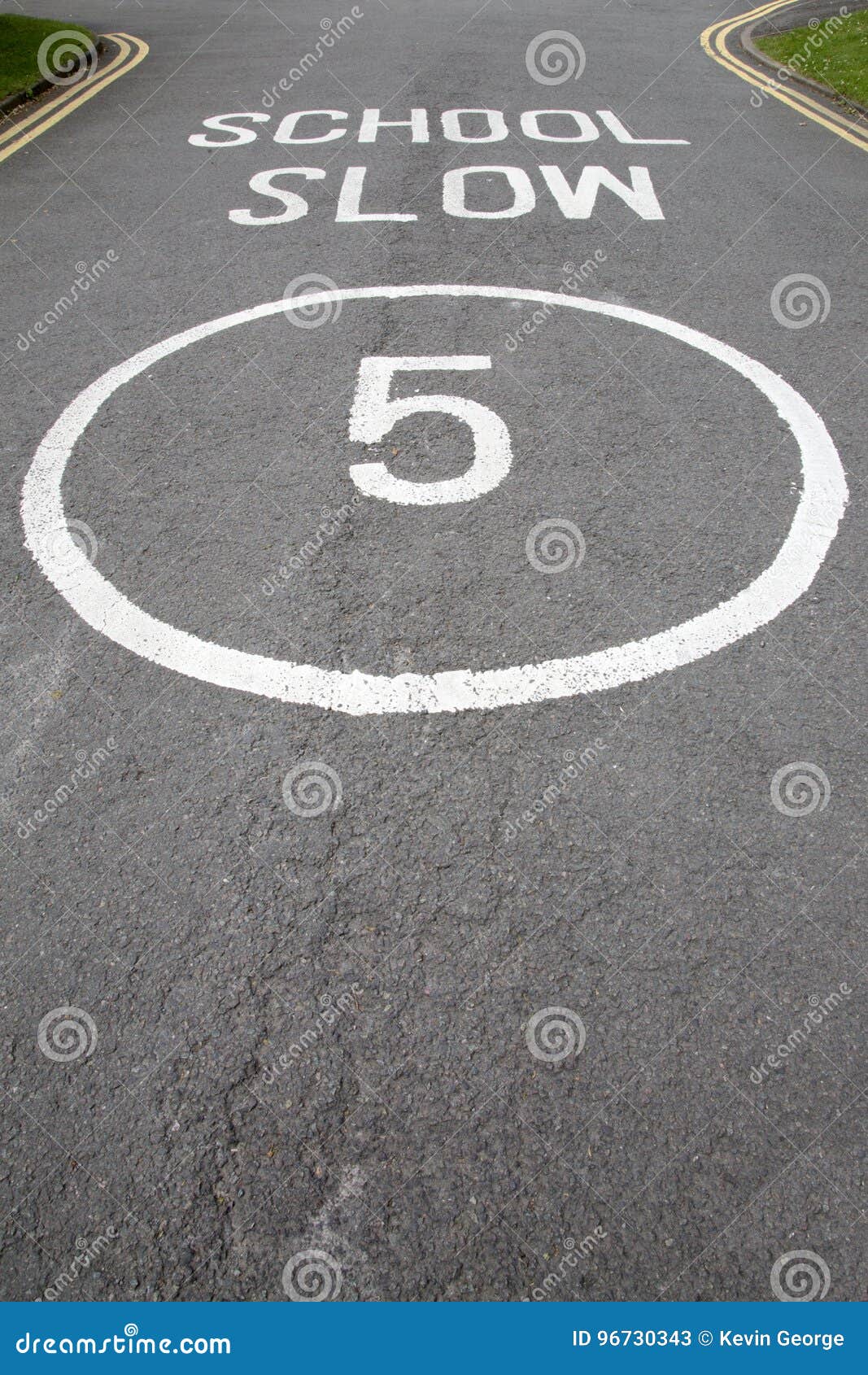 School Slow Traffic Warning Sign Stock Image - Image of traffic, sign ...