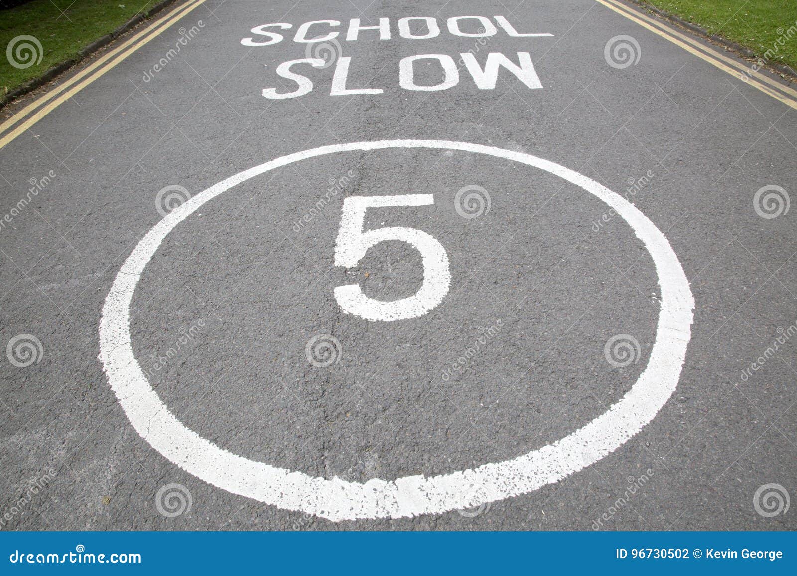 School Slow Traffic Warning Sign Stock Photo - Image of road, warning ...