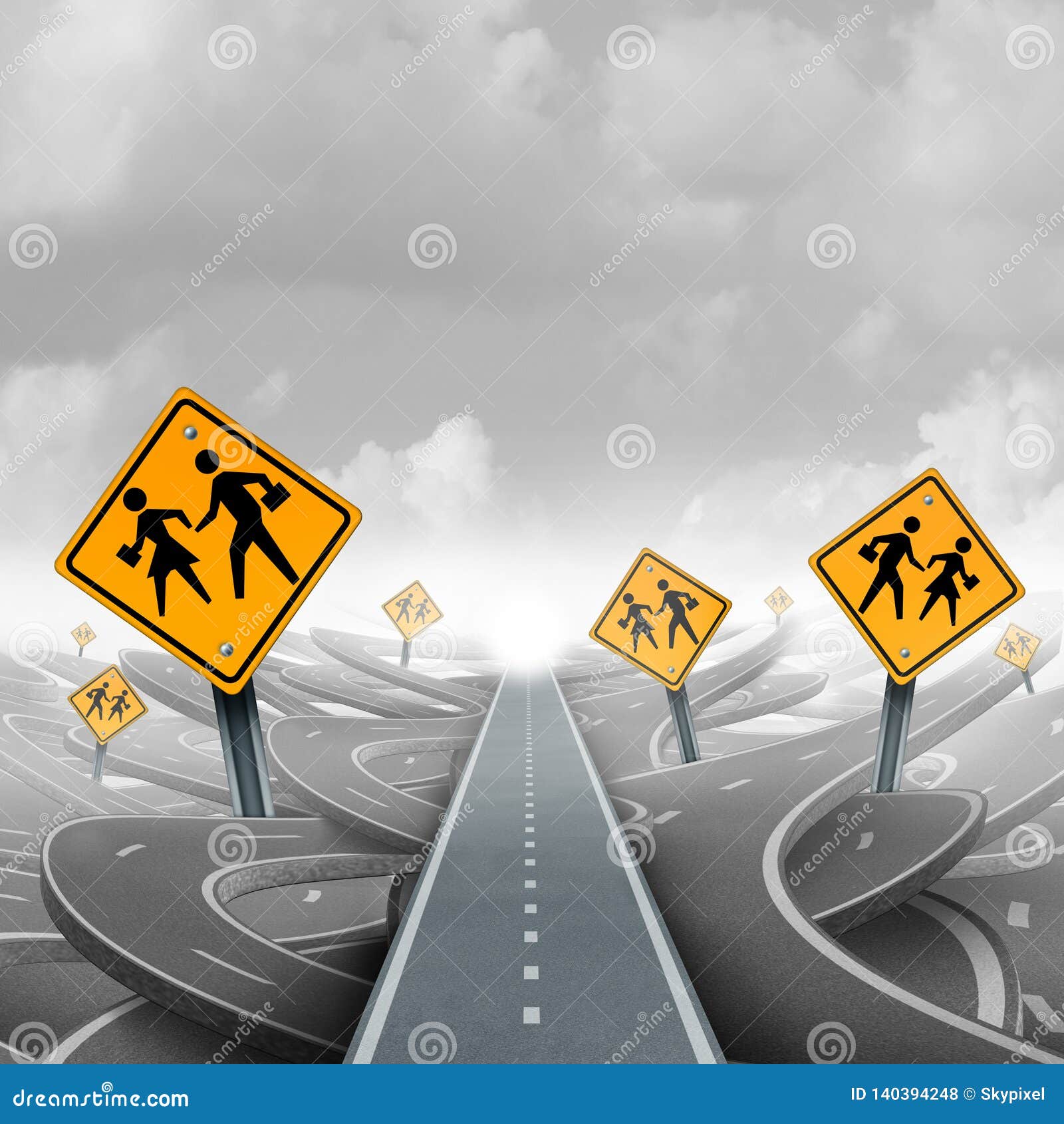 School Solution and Strategy Stock Illustration - Illustration of ...