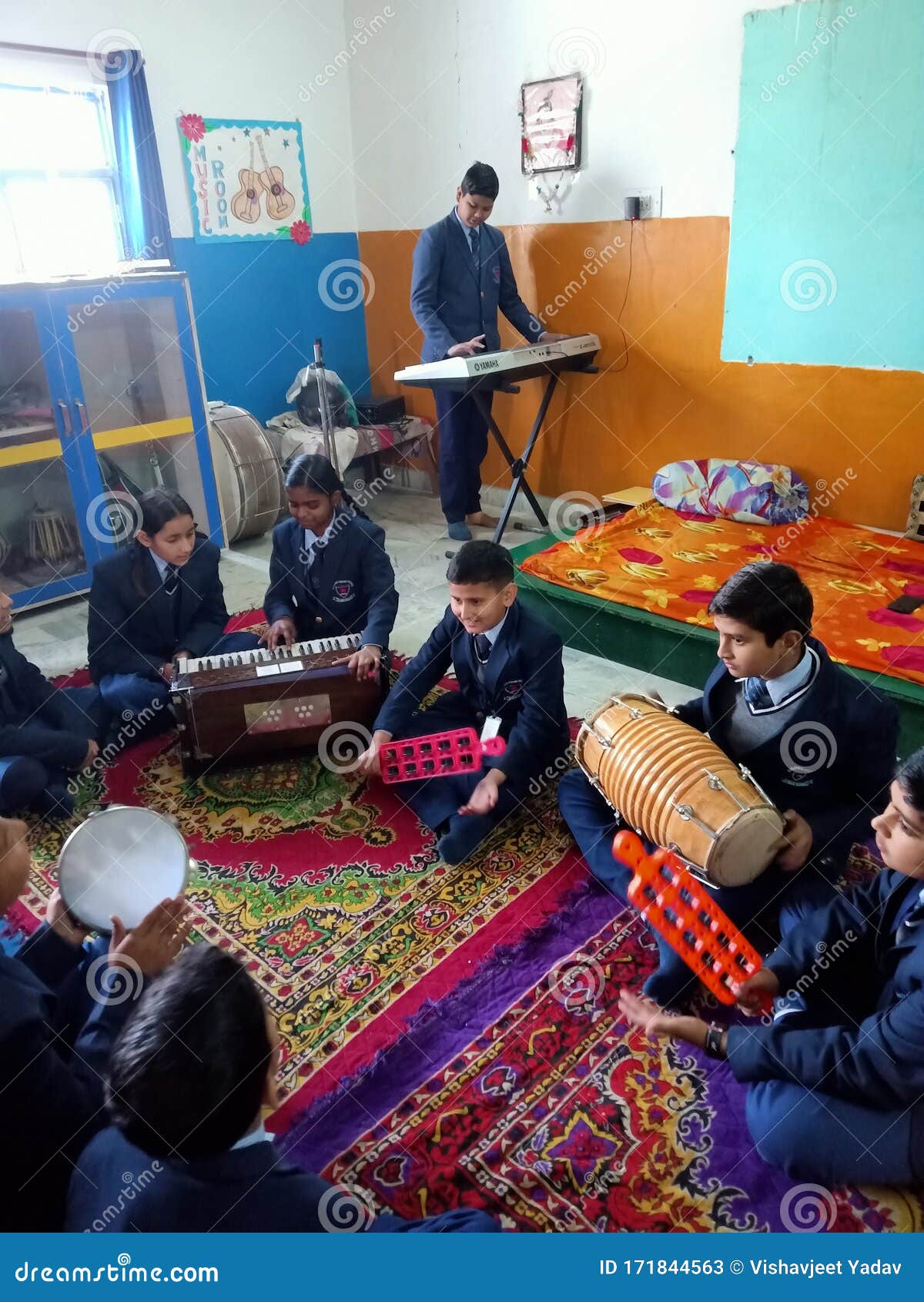 In School Some Students Play in Music Editorial Stock Photo - Image of ...