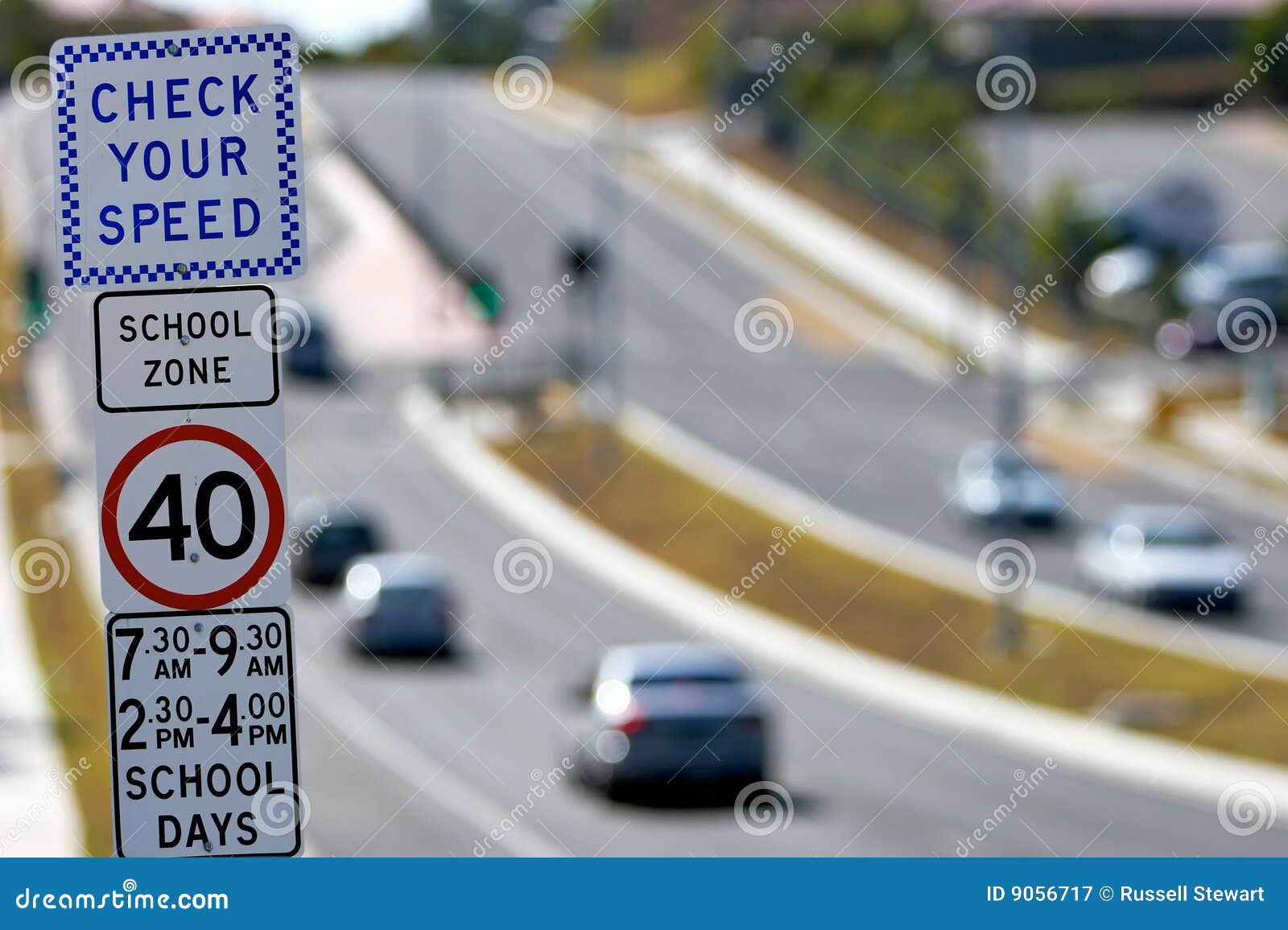 School Speed Zone Sign stock image. Image of slow, calm - 9056717