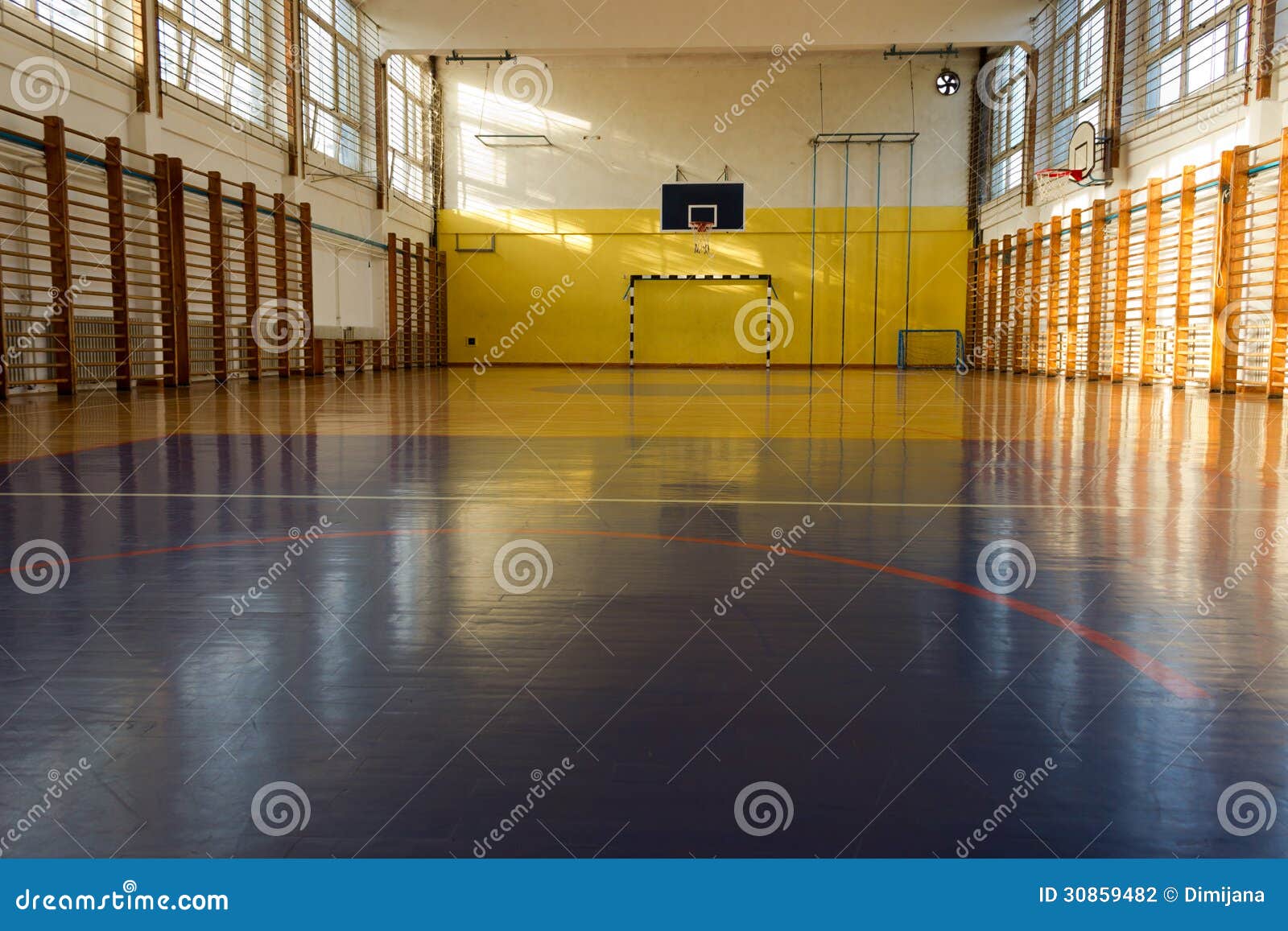 School sport training hall stock photo. Image of campus - 30859482