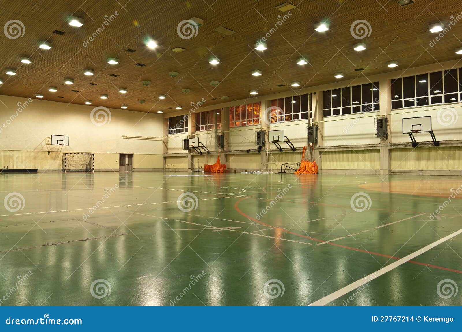 School Sports Hall stock photo. Image of basketball, sports - 27767214