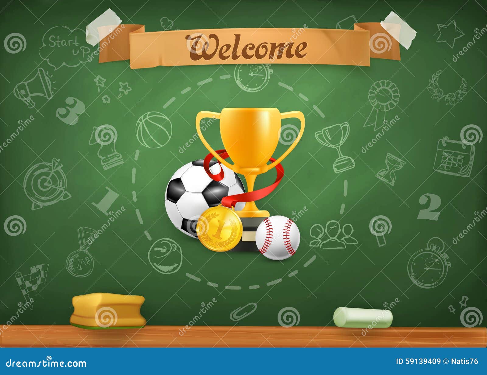 School Sports, Infographics Background Stock Vector - Illustration of ...